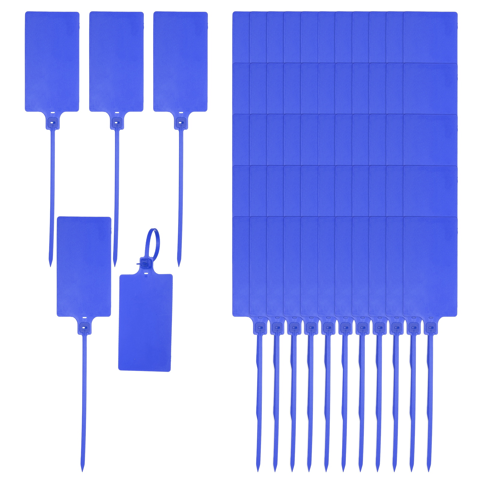 Uxcell 60 Pcs Hanging Tags, 2 inch Plastic Labels for Shipping ...