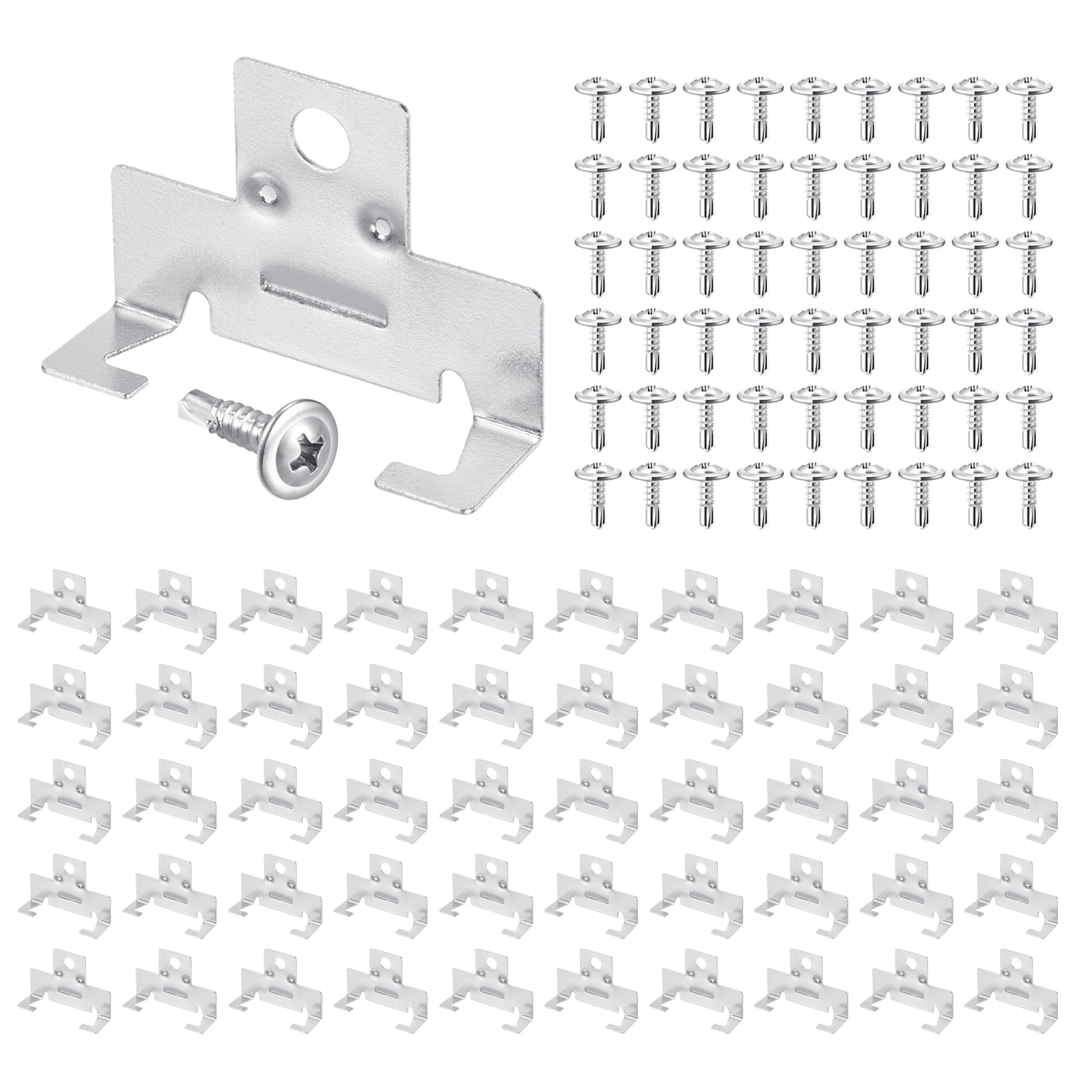 Uxcell 60 Pcs Recessed Light Clips Downlight Housing C Clips, 304 ...