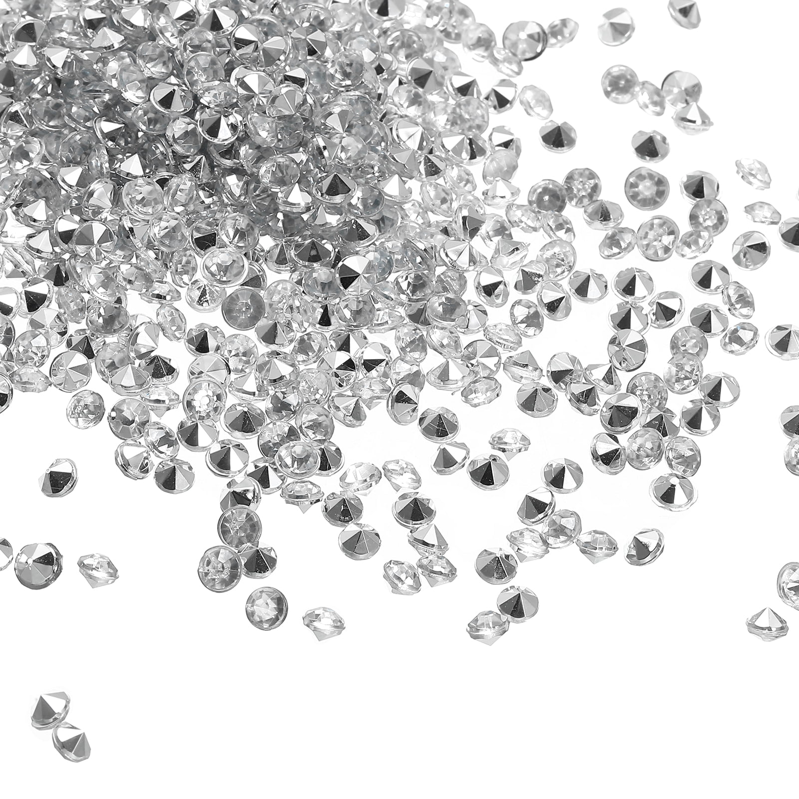 Uxcell 6000Pcs Acrylic Wedding Diamonds 4mm Table Scatter Confetti ...
