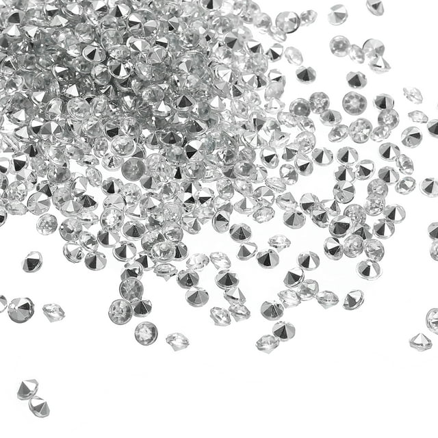 Uxcell 6000Pcs Acrylic Wedding Diamonds 4mm Table Scatter Confetti ...