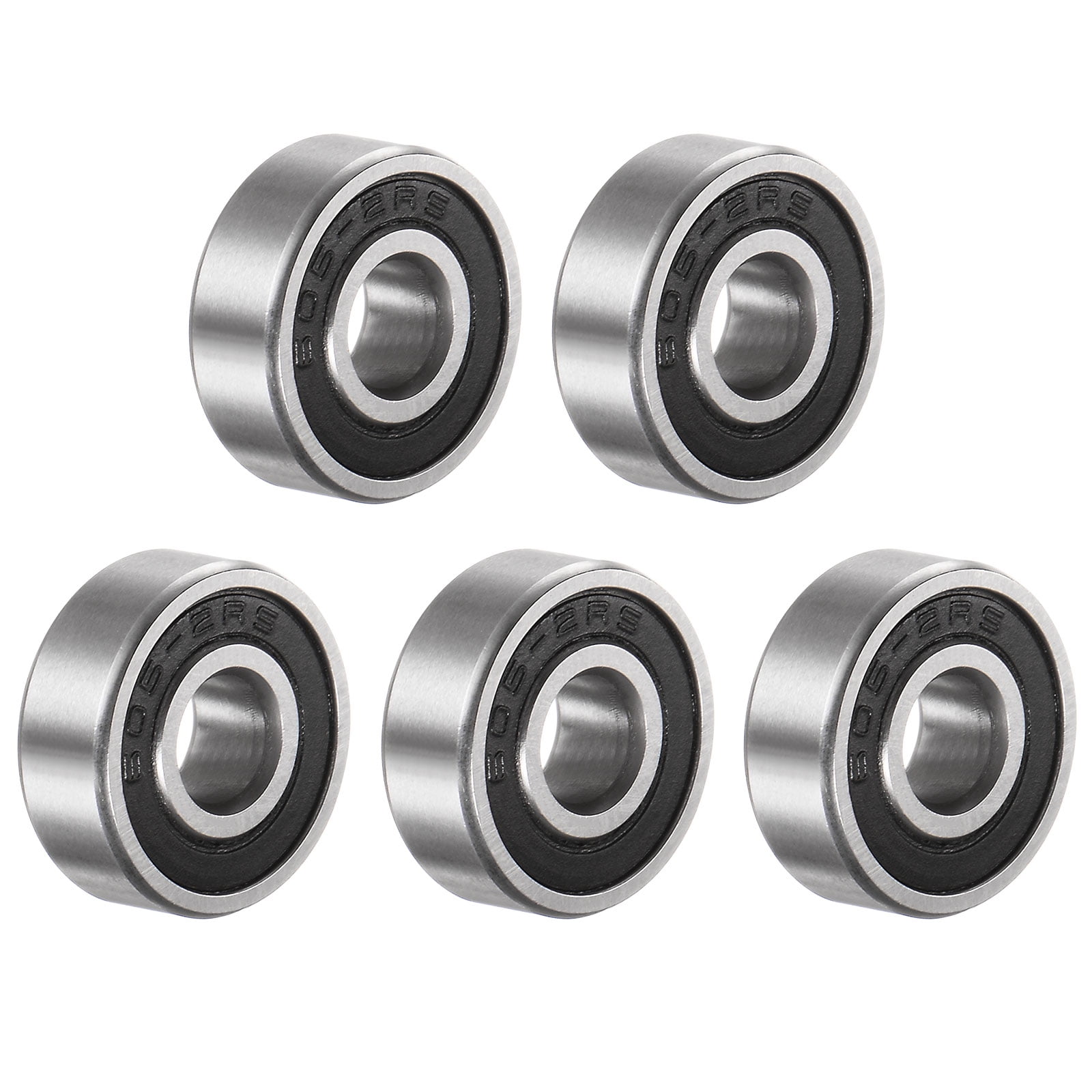 Uxcell 605-2RS Deep Groove Ball Bearings 5x14x5mm Chrome Steel ABEC5 Z3 ...