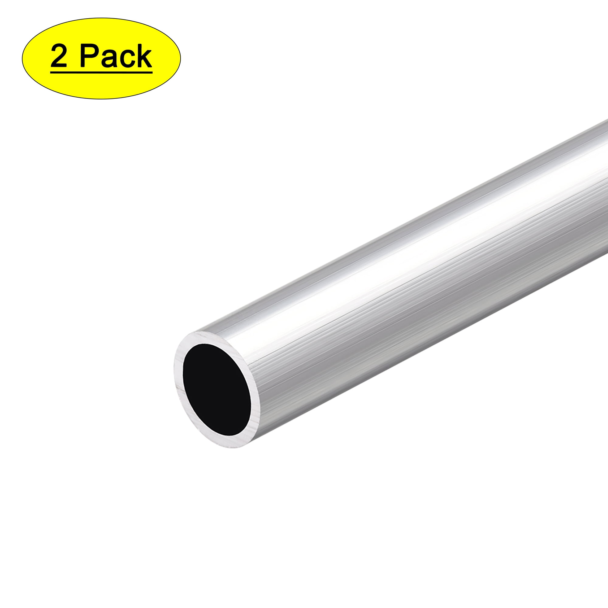 Uxcell 6063 Aluminum Round Tube Seamless Aluminum Straight Tubing 19mm ...
