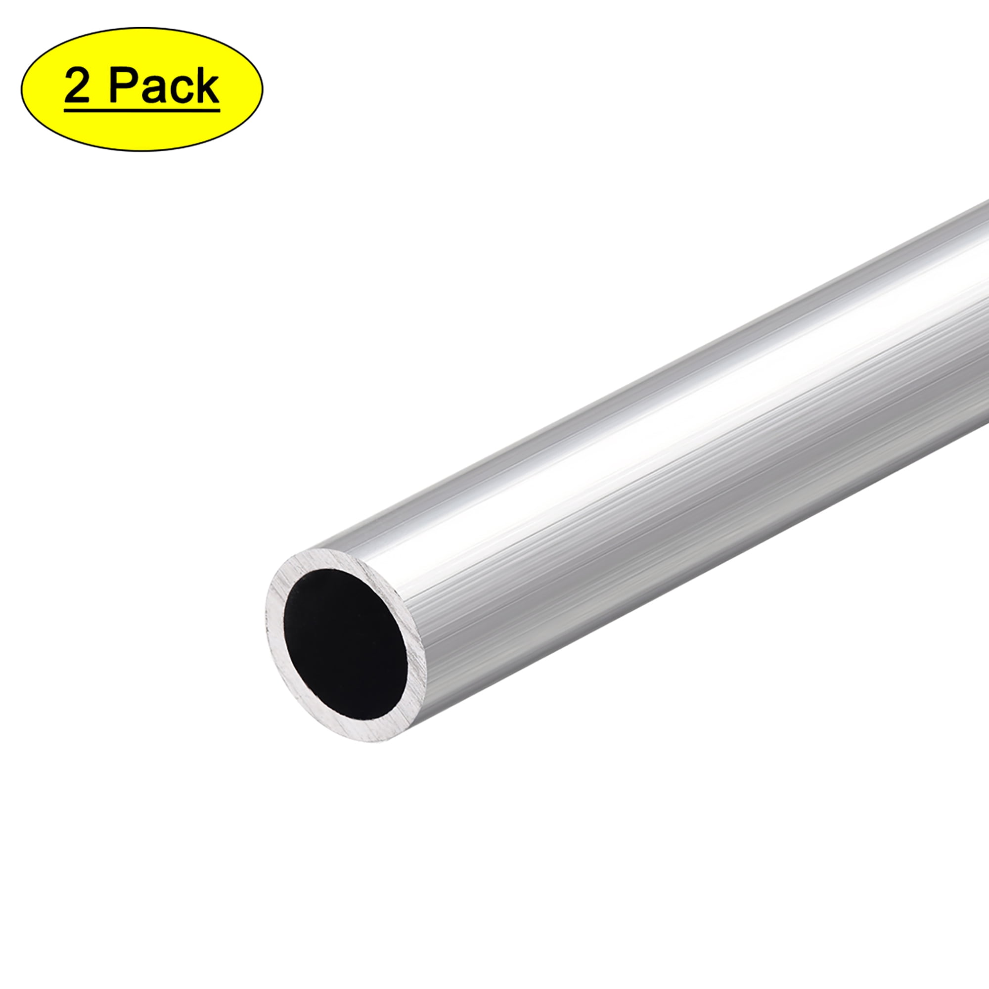Uxcell 6063 Aluminum Round Tube, Seamless Pipe Tubing 18mm x 14mm x ...