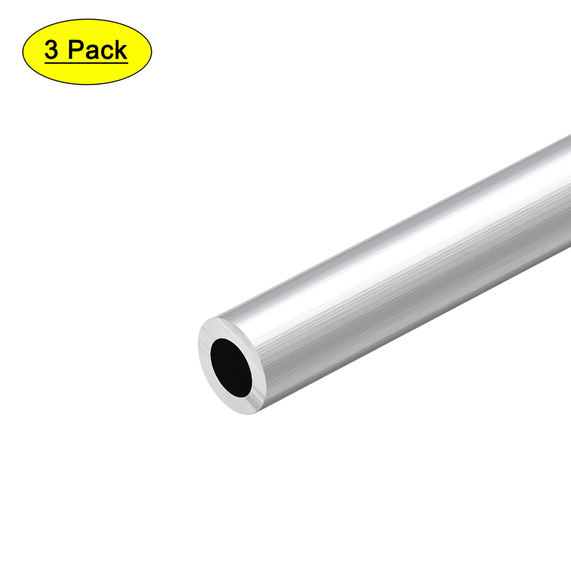 Uxcell 6063 Aluminum Round Tube, Straight Pipe Tubing 18mm x 10mm x ...