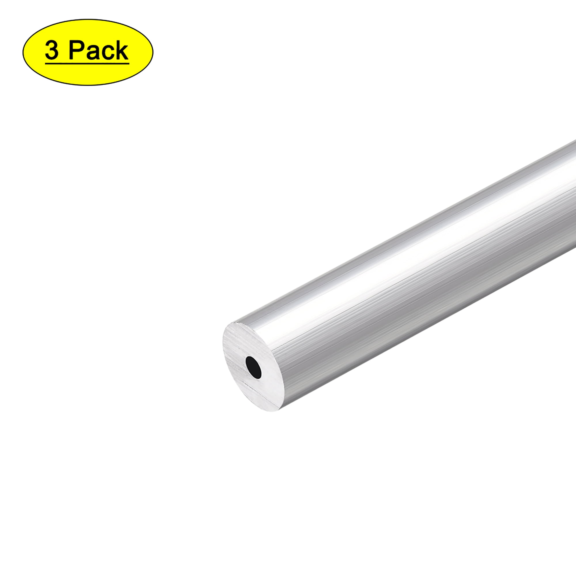 Uxcell 6063 Aluminum Round Tube Straight Pipes Tubing 12mm x 3mm x ...