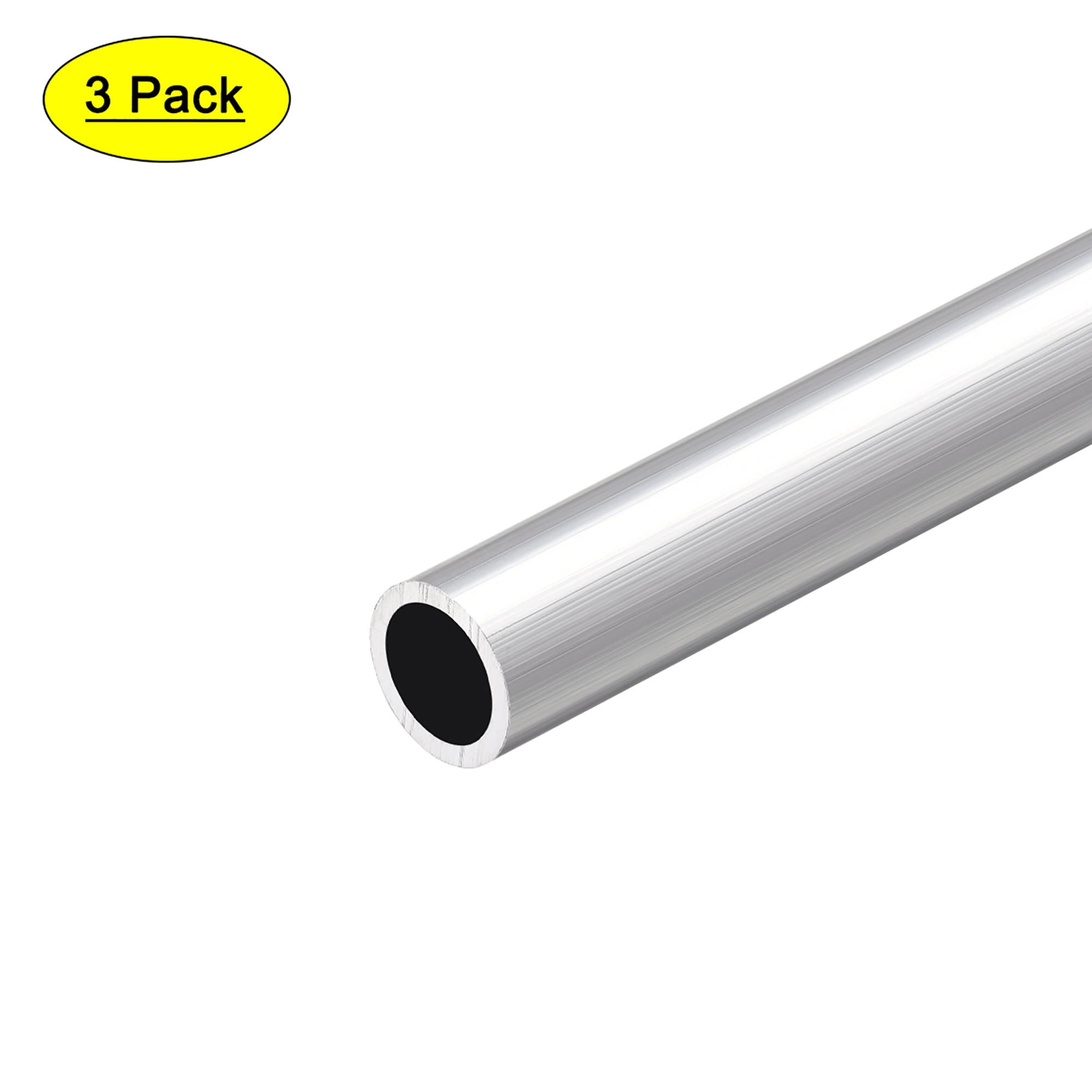 Uxcell 6063 Aluminum Round Tube Straight Pipes Tubing 13mm x 10mm x ...