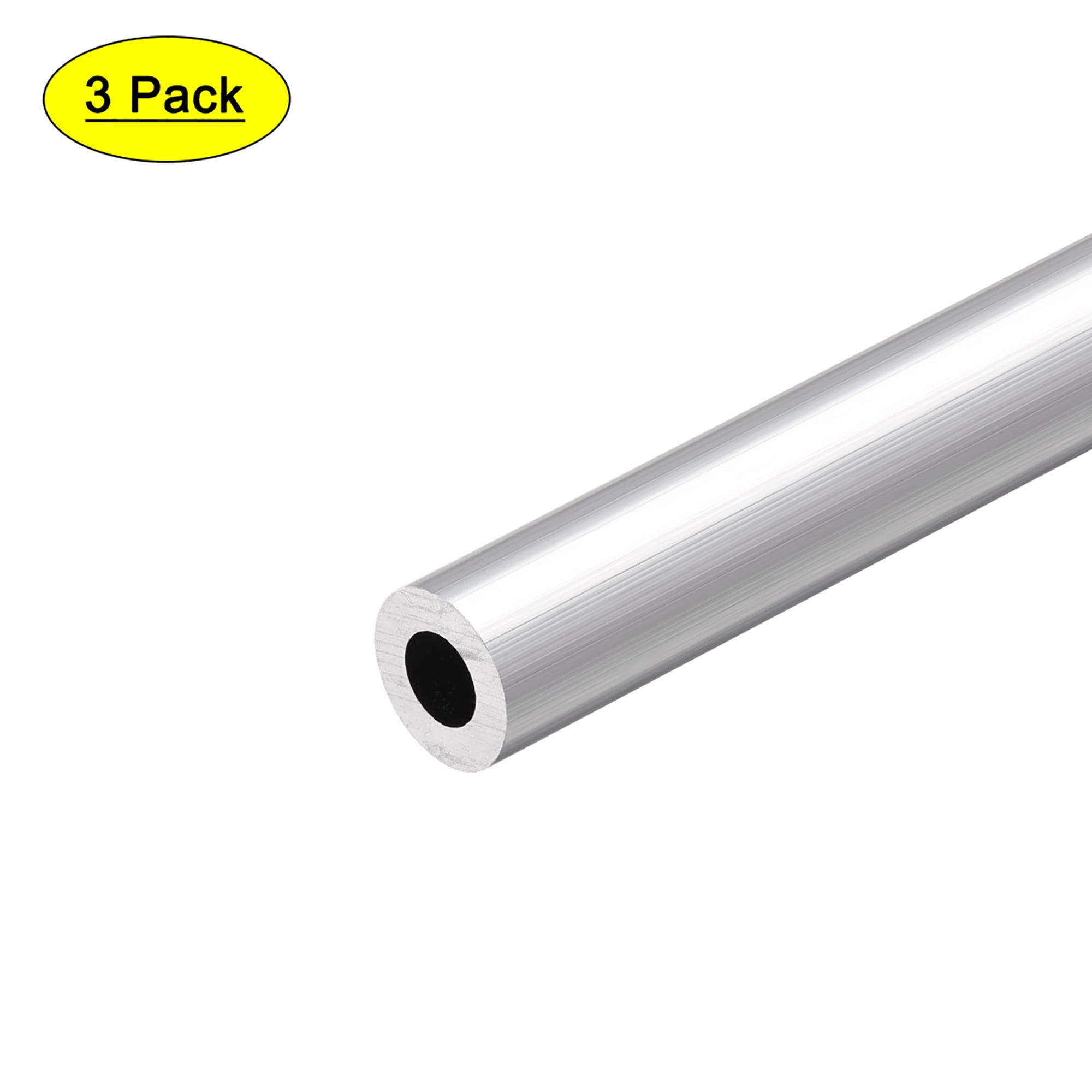Uxcell 6063 Aluminum Round Tube Straight Pipes Tubing 13mm x 7mm x ...