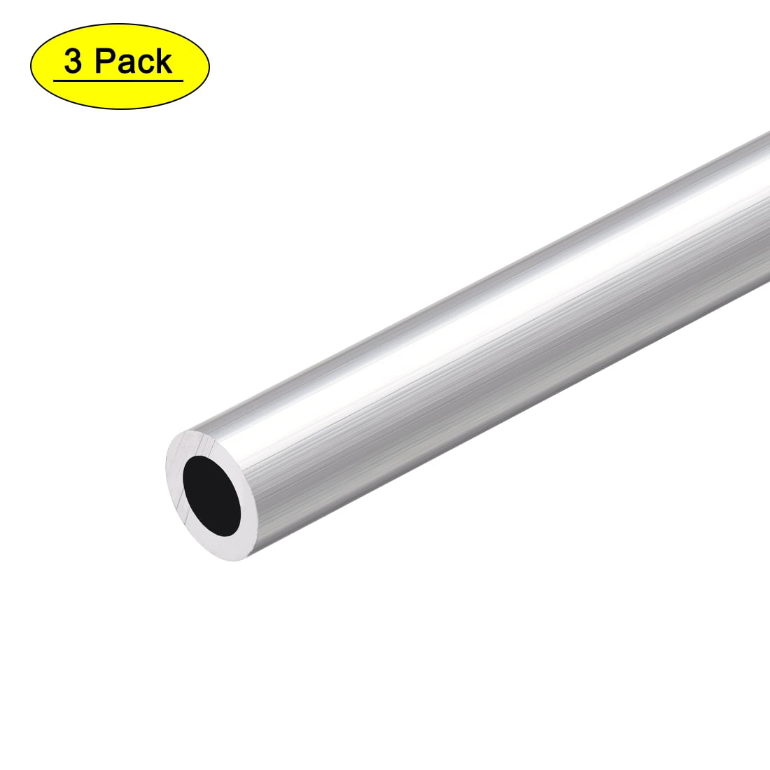 Uxcell 6063 Aluminum Round Tube Straight Pipes Tubing 13mm x 8mm x ...