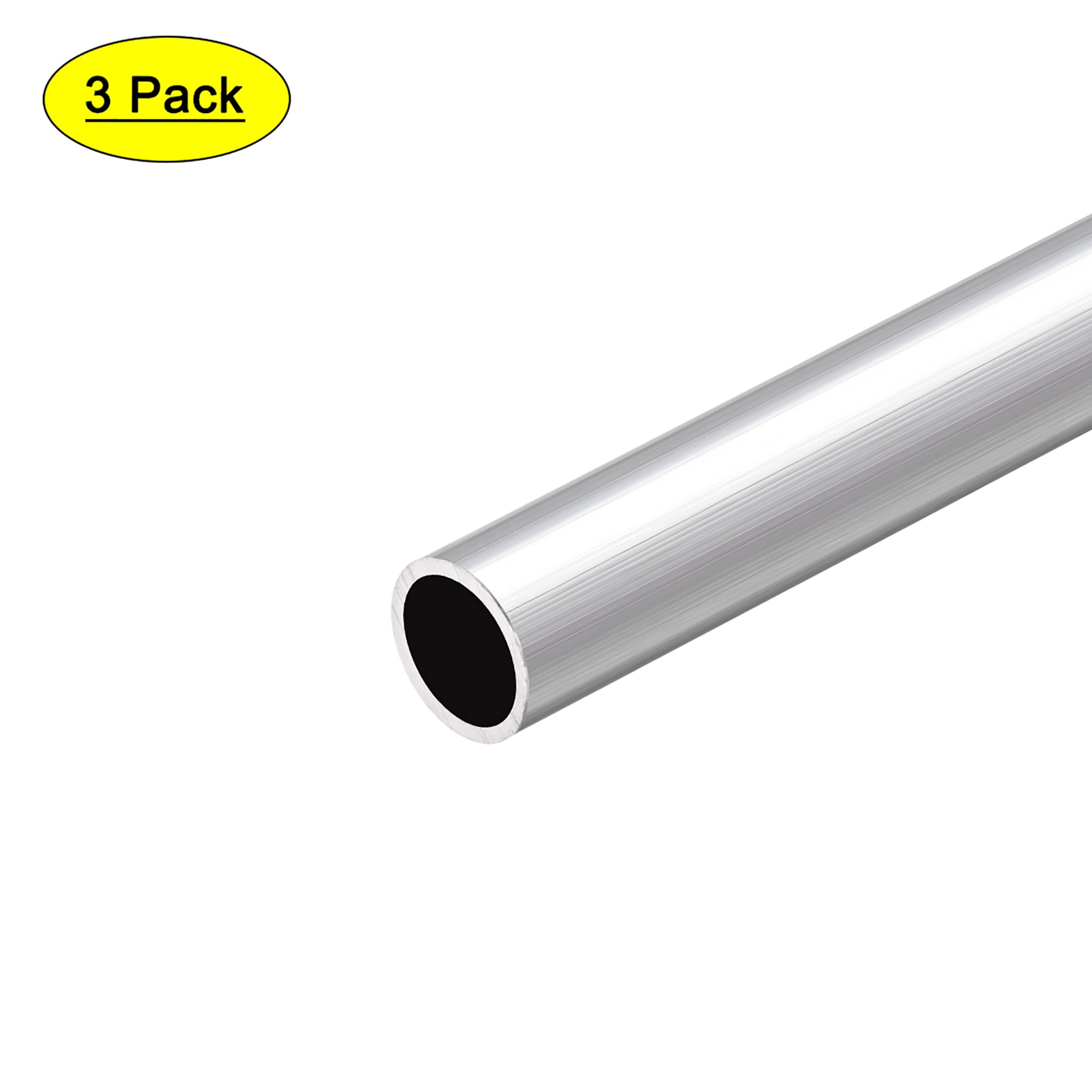 Uxcell 6063 Aluminum Round Tube Straight Pipes Tubing 15mm x 13mm x ...