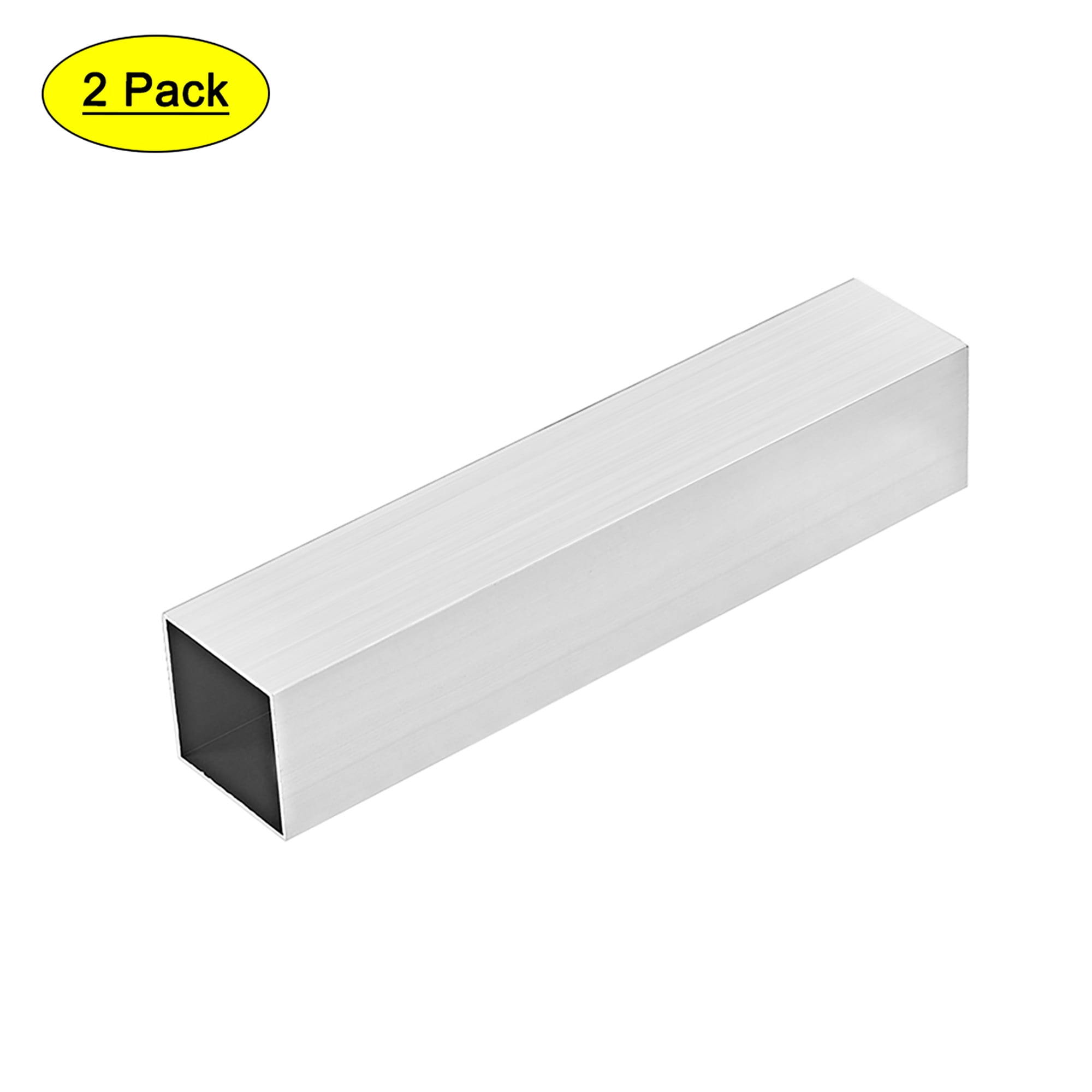 Uxcell 6063 Aluminum Square Tube Seamless Pipe Tubing 38 x 38 x 1 x 200mm - Walmart.com