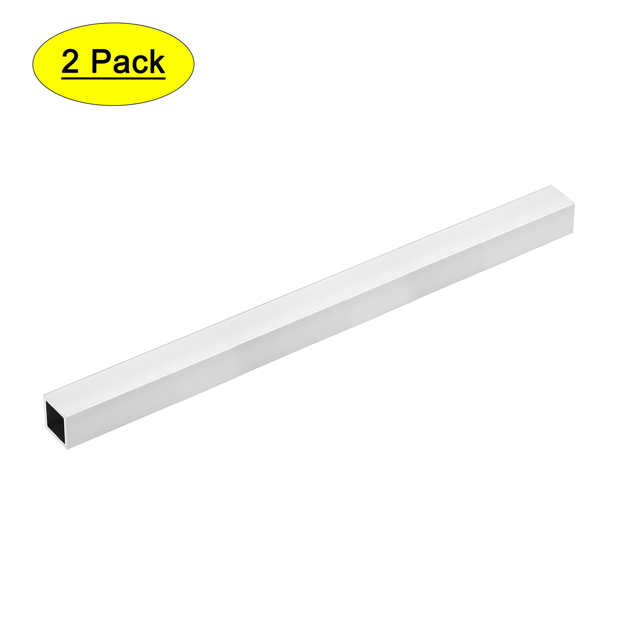 Uxcell 6063 Aluminum Square Tube Seamless Pipes Tubing 20 x 20 x 2 x ...