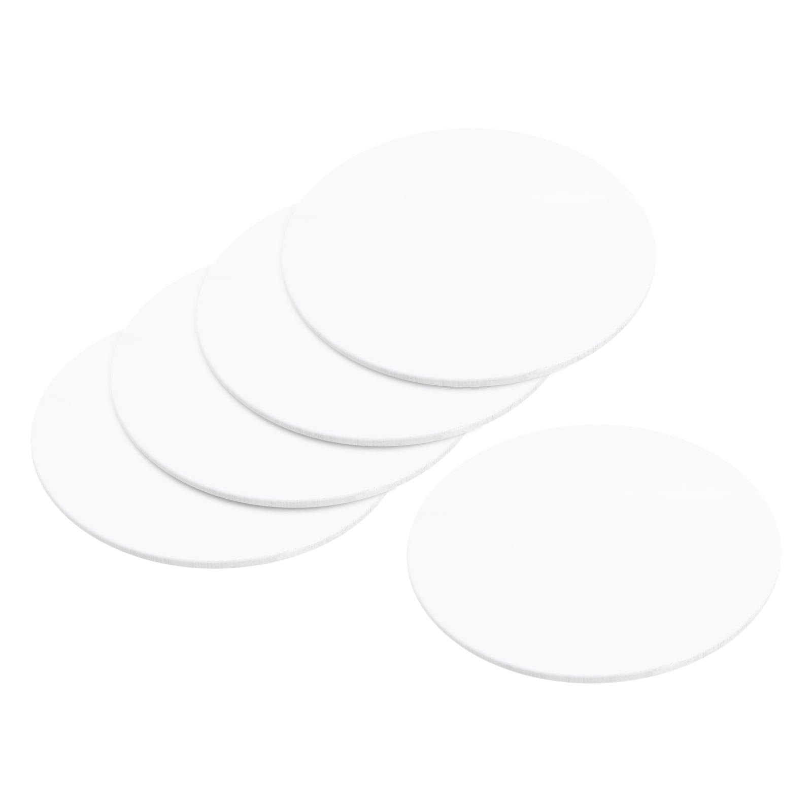 Uxcell 60MM Round Miniature Model Bases, 2MM Thick Circular Base, White ...