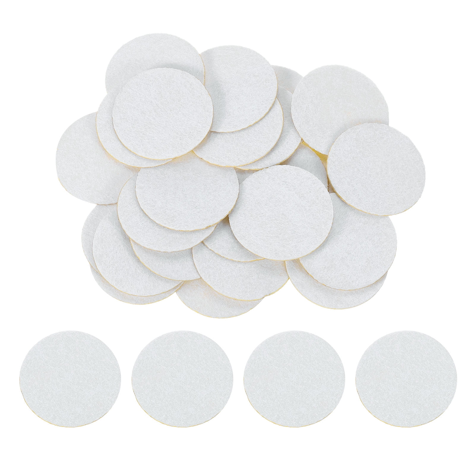 Uxcell Non-Woven Round Felt Circles Felt Fabric Sticker Self-Adhesive ...