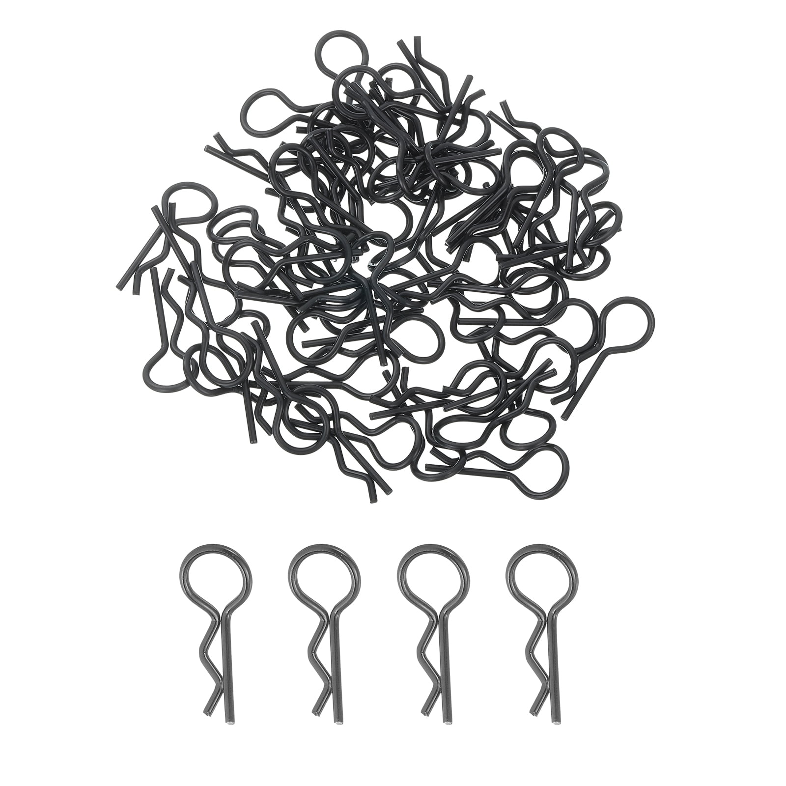 Uxcell 60Pcs RC Body Clips, 30-Degree RC Car Pins for 1/8 1/10 Scale ...