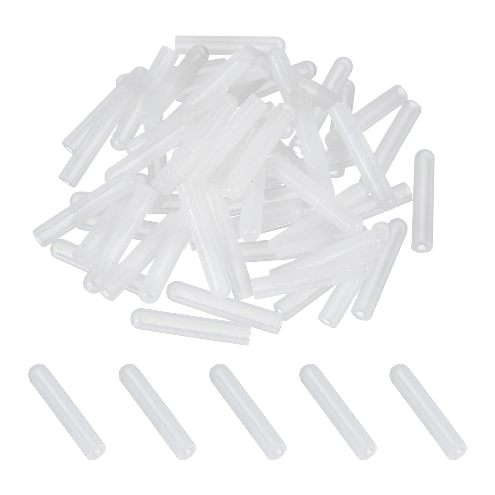 Uxcell 60Pcs Silicone End Caps, 1/16"(1.6mm) ID Round Rubber Screw ...