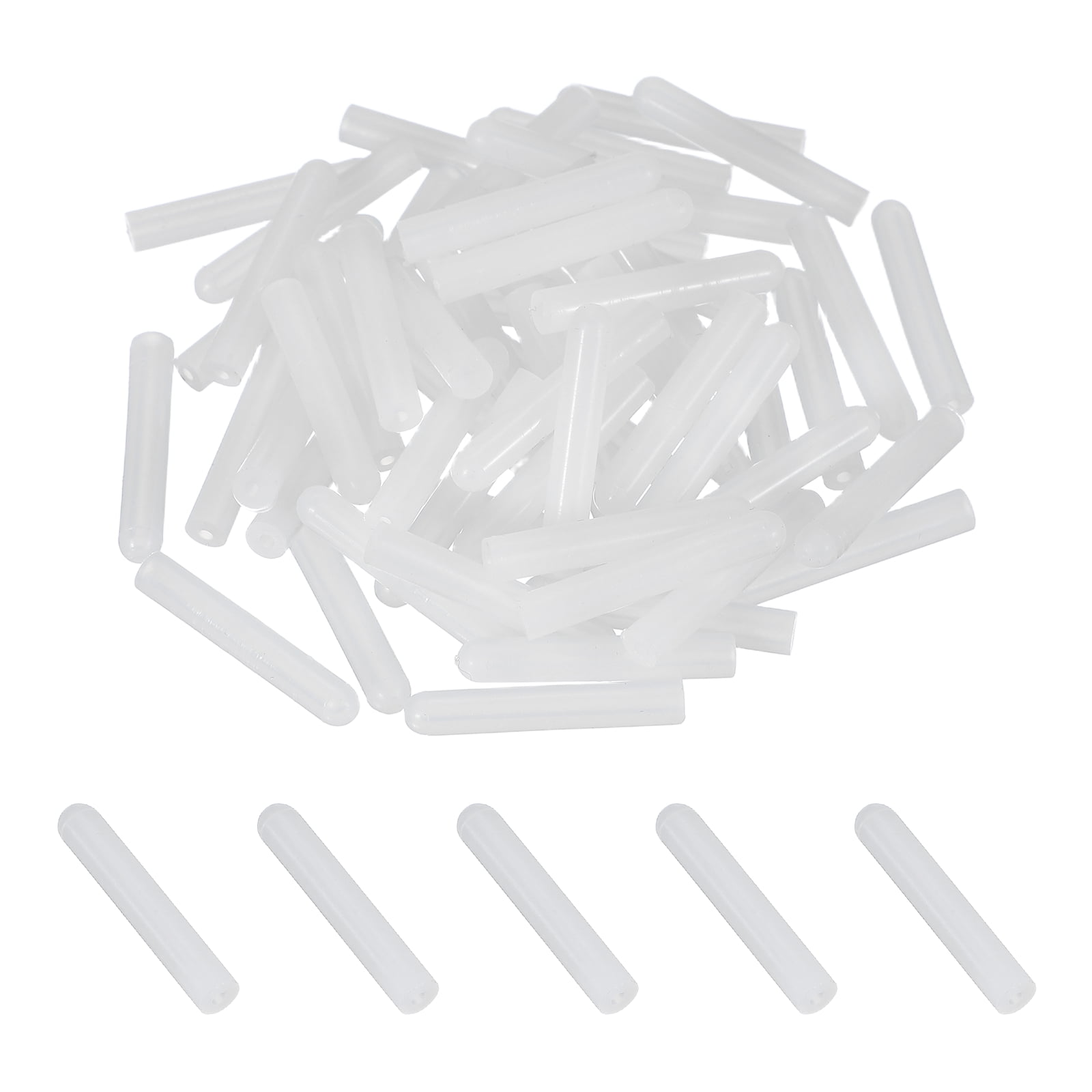 Uxcell 60Pcs Silicone End Caps, 1/16"(1.6mm) ID Round Rubber Screw ...