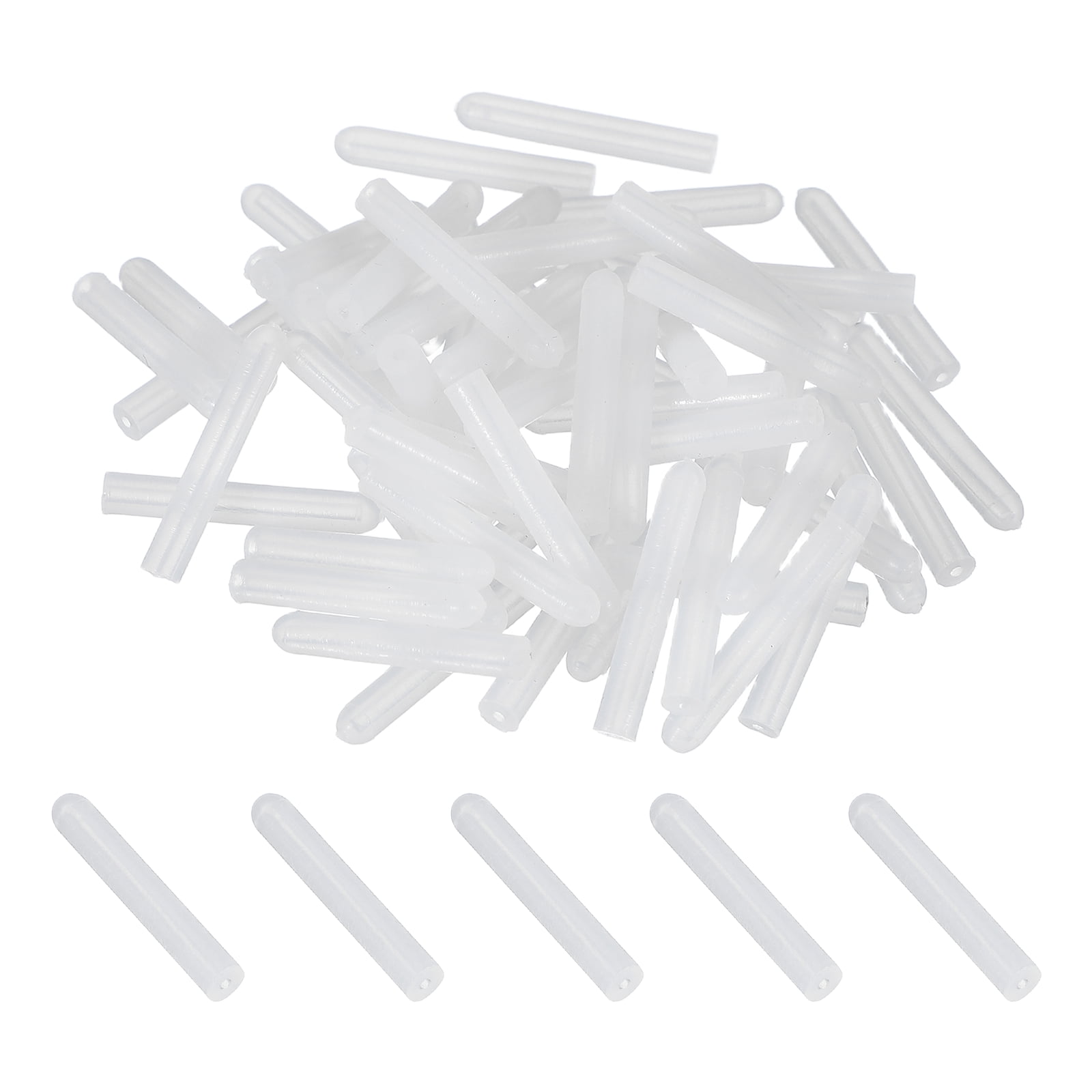Uxcell 60Pcs Silicone End Caps, 3/64"(1.0mm) ID Round Rubber Screw ...