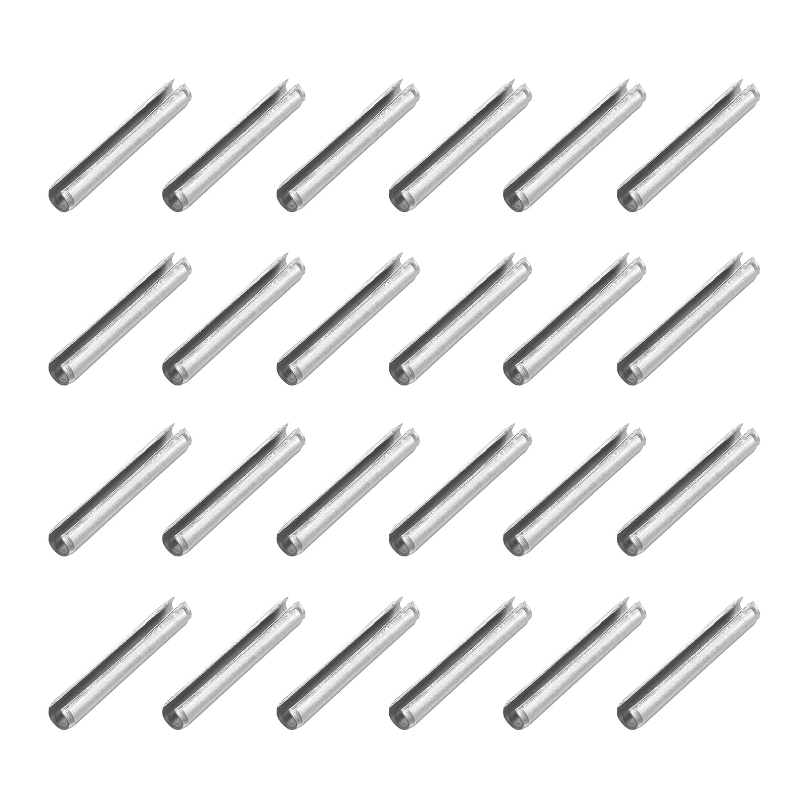 Uxcell 60Pcs Slotted Split Roll Pins 1/5 Inch(5mm) Dia. 4/5 Inch(20mm ...