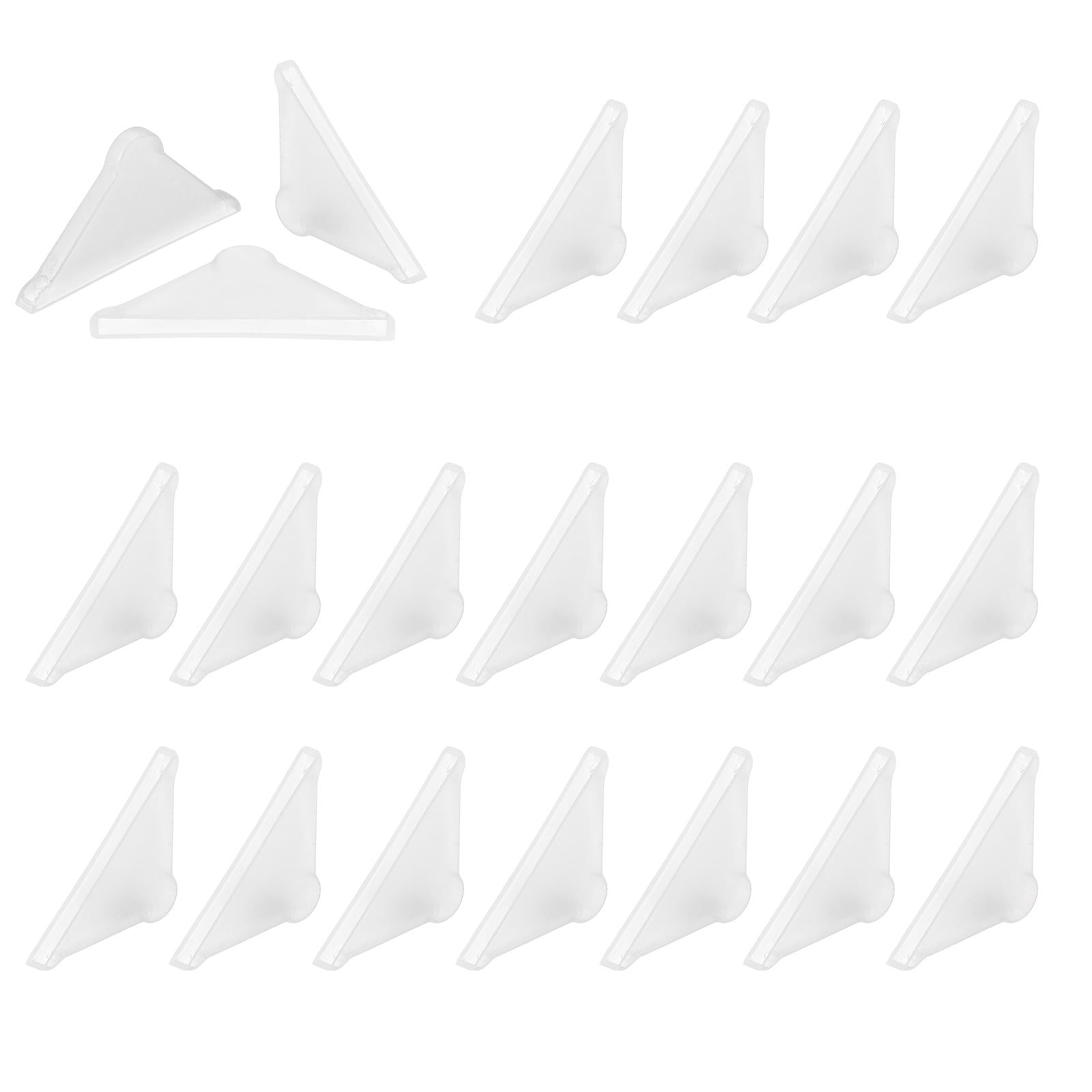 Uxcell 60Pcs Triangle Glass Corner Protector, 0.12 Inch Plastic Glass ...