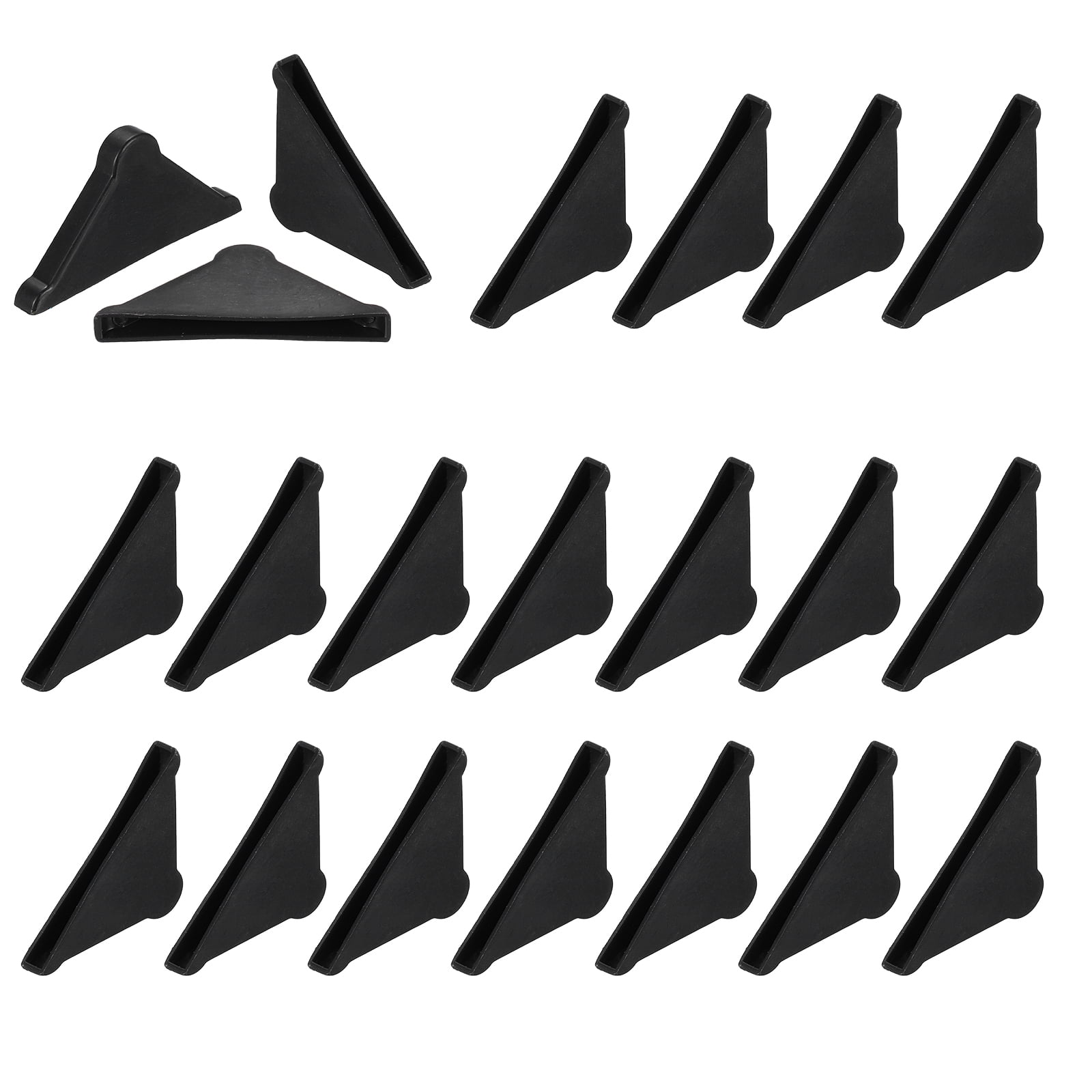 Uxcell 60Pcs Triangle Glass Corner Protector, 0.16 Inch Plastic Glass ...