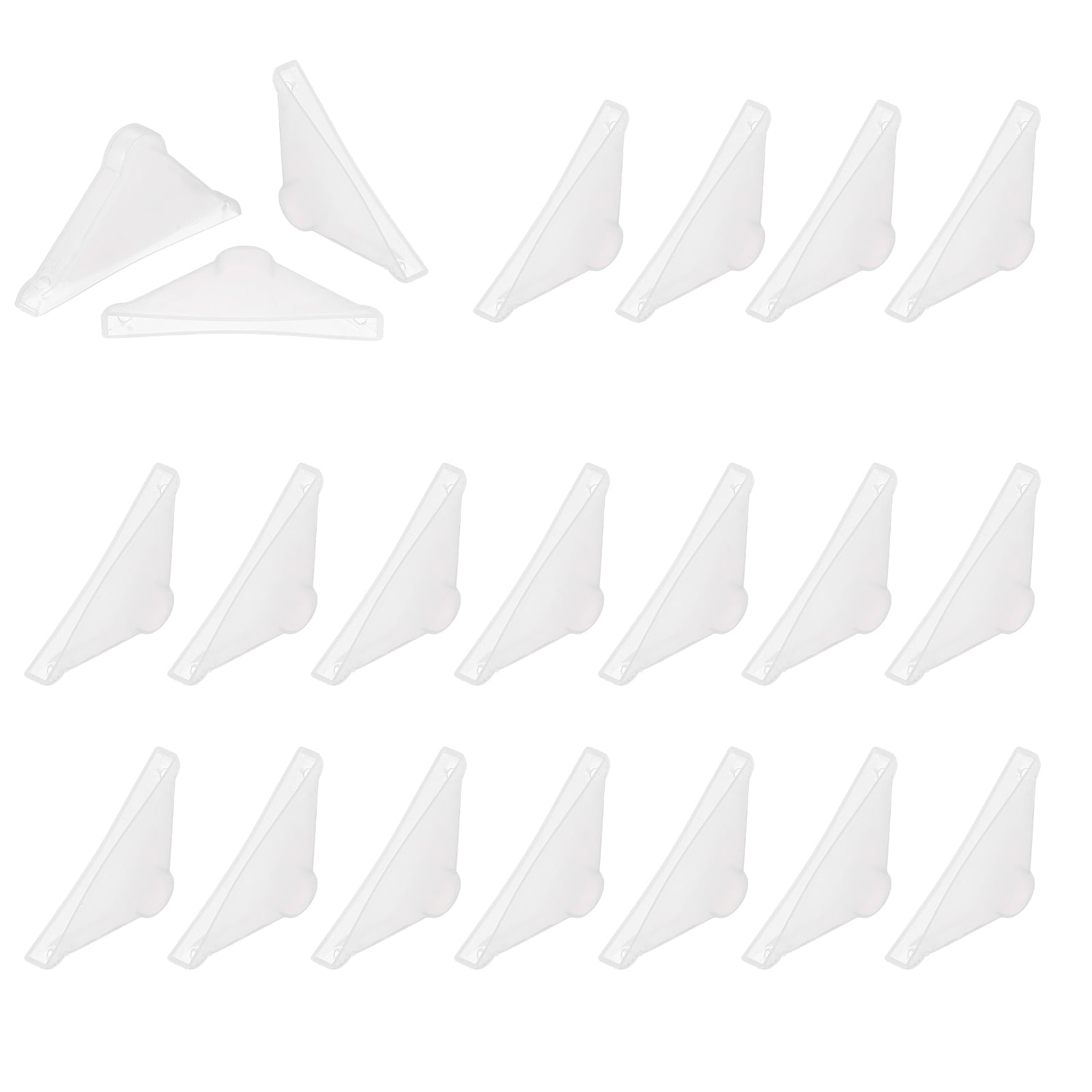 Uxcell 60Pcs Triangle Glass Corner Protector, 0.16 Inch Plastic Glass ...