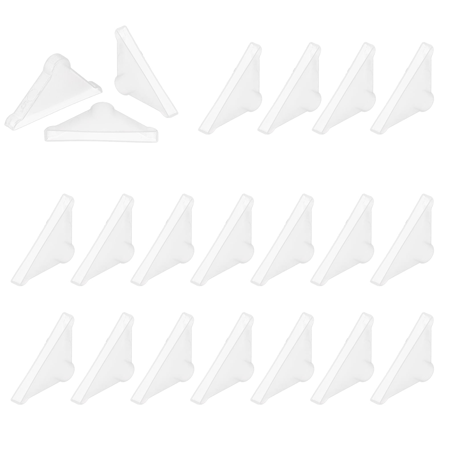 Uxcell 60Pcs Triangle Glass Corner Protector, 0.2 Inch Plastic Glass ...