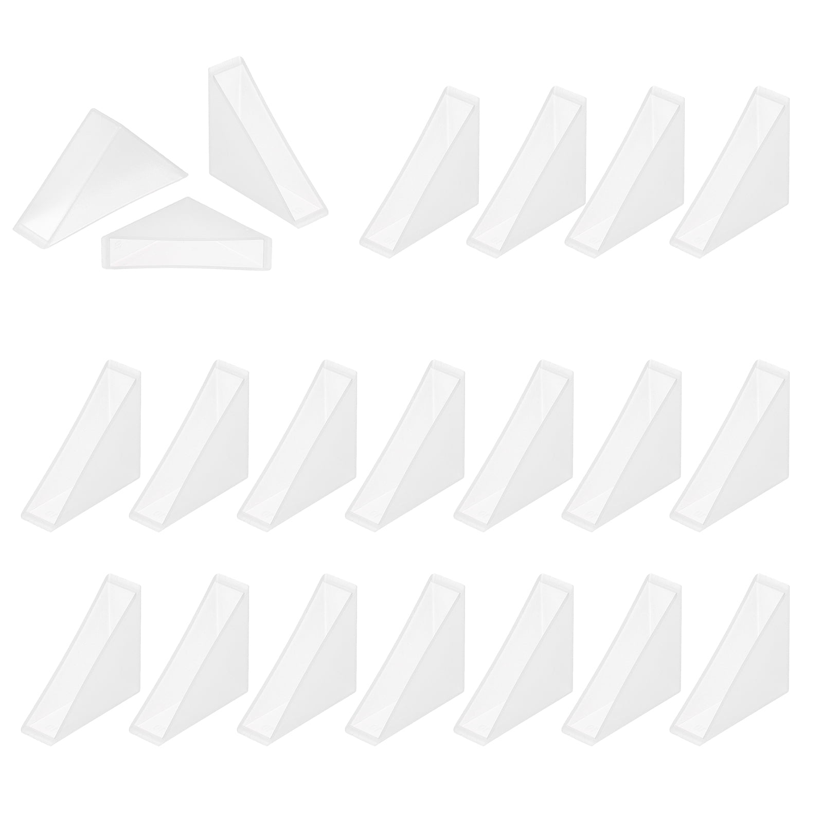 Uxcell 60Pcs Triangle Glass Corner Protector, 0.39 Inch Plastic Glass ...