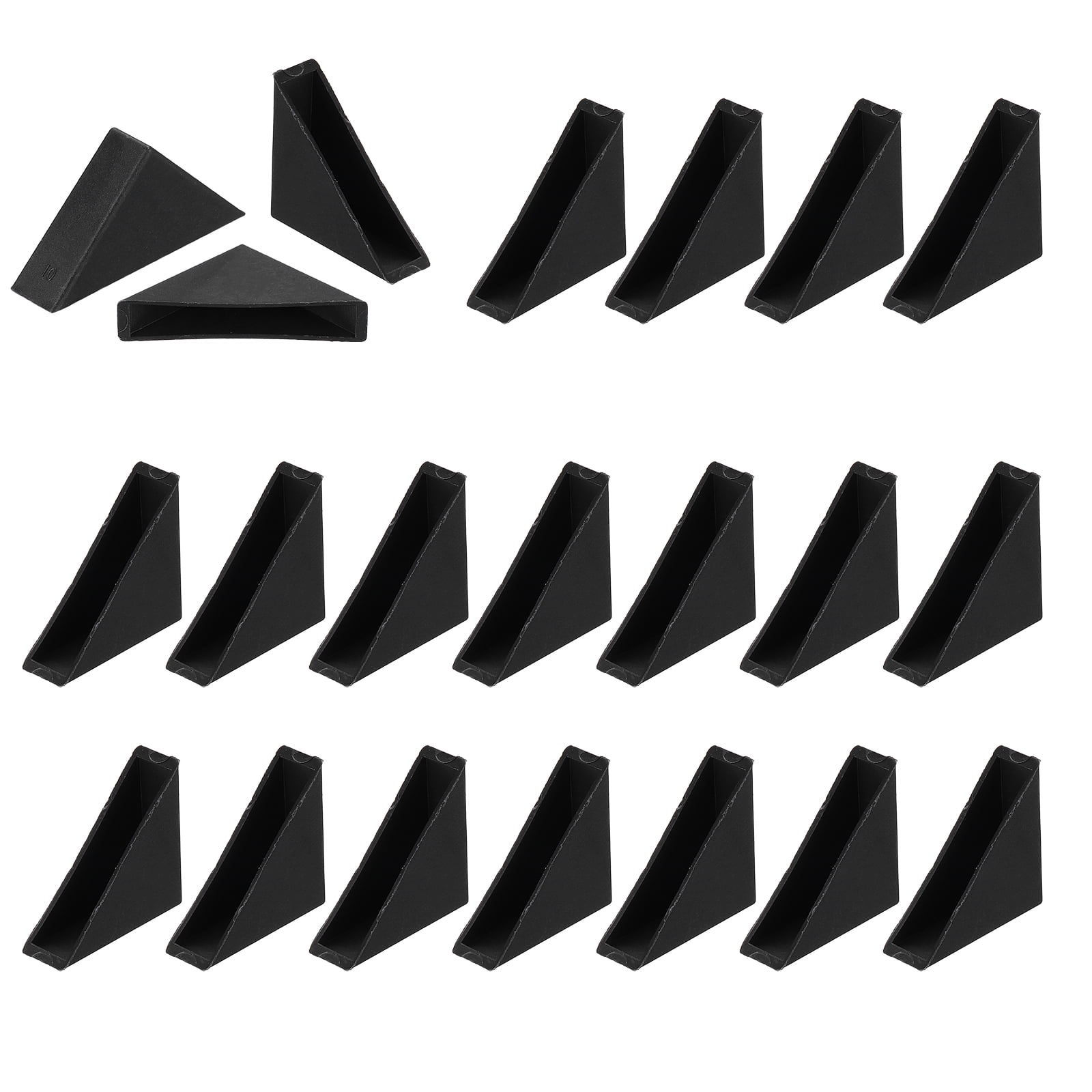 Uxcell 60Pcs Triangle Glass Corner Protector, 0.39 Inch Plastic Glass ...