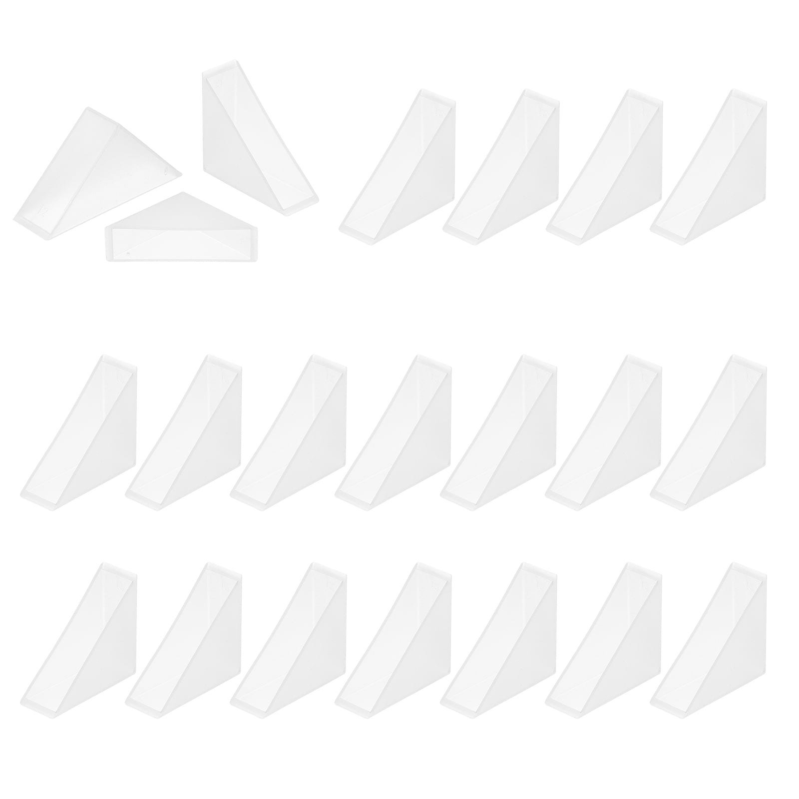 Uxcell 60Pcs Triangle Glass Corner Protector, 0.47 Inch Plastic Glass ...