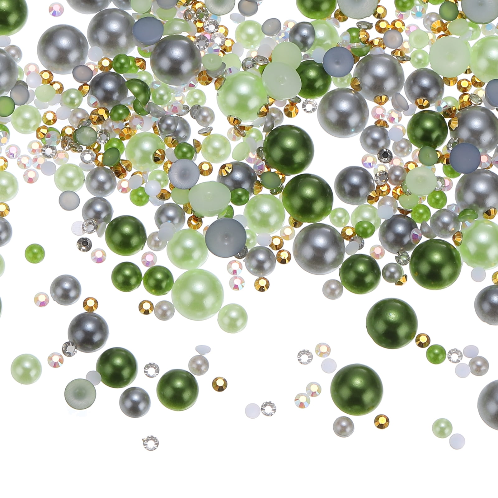 Uxcell 30g Flatback Pearls and Rhinestones 3mm-10mm for Art Crafts ...