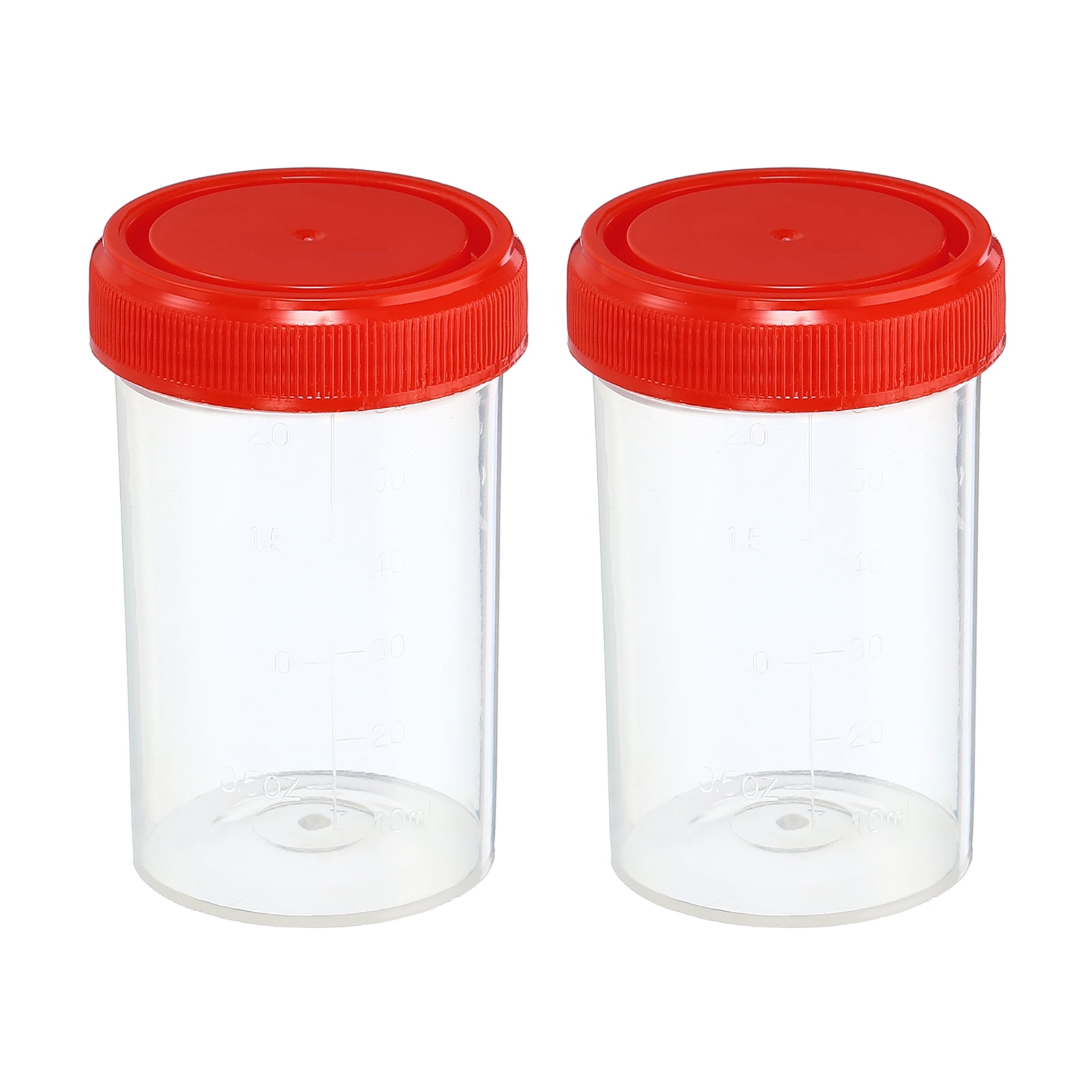 Uxcell 60mL Sample Cups Sample Containers Leak Proof Screw Cap for Lab ...