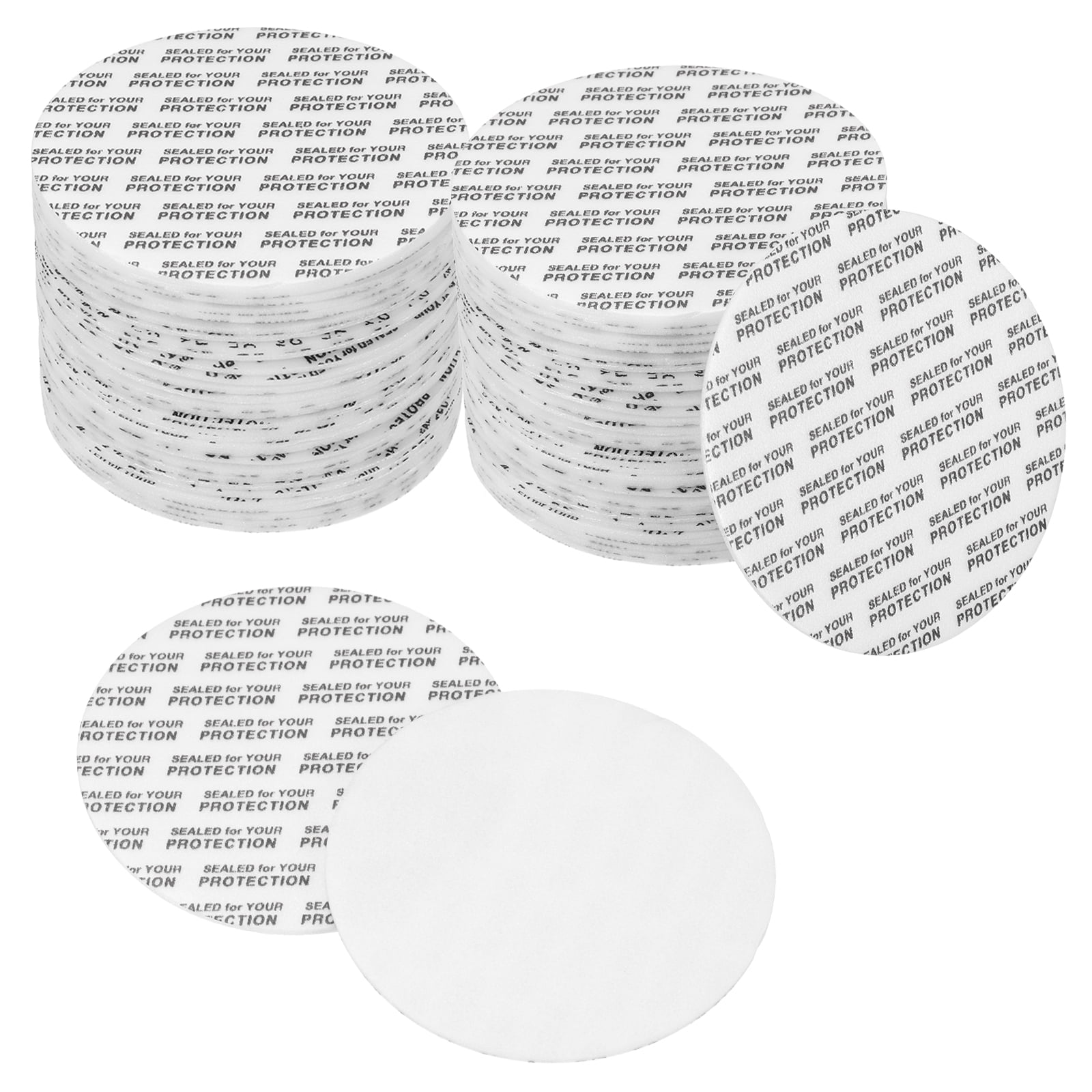 Uxcell 60mm/2.36"Foam Lid Liner, 160Pcs Adhesive Round PS Pressure ...