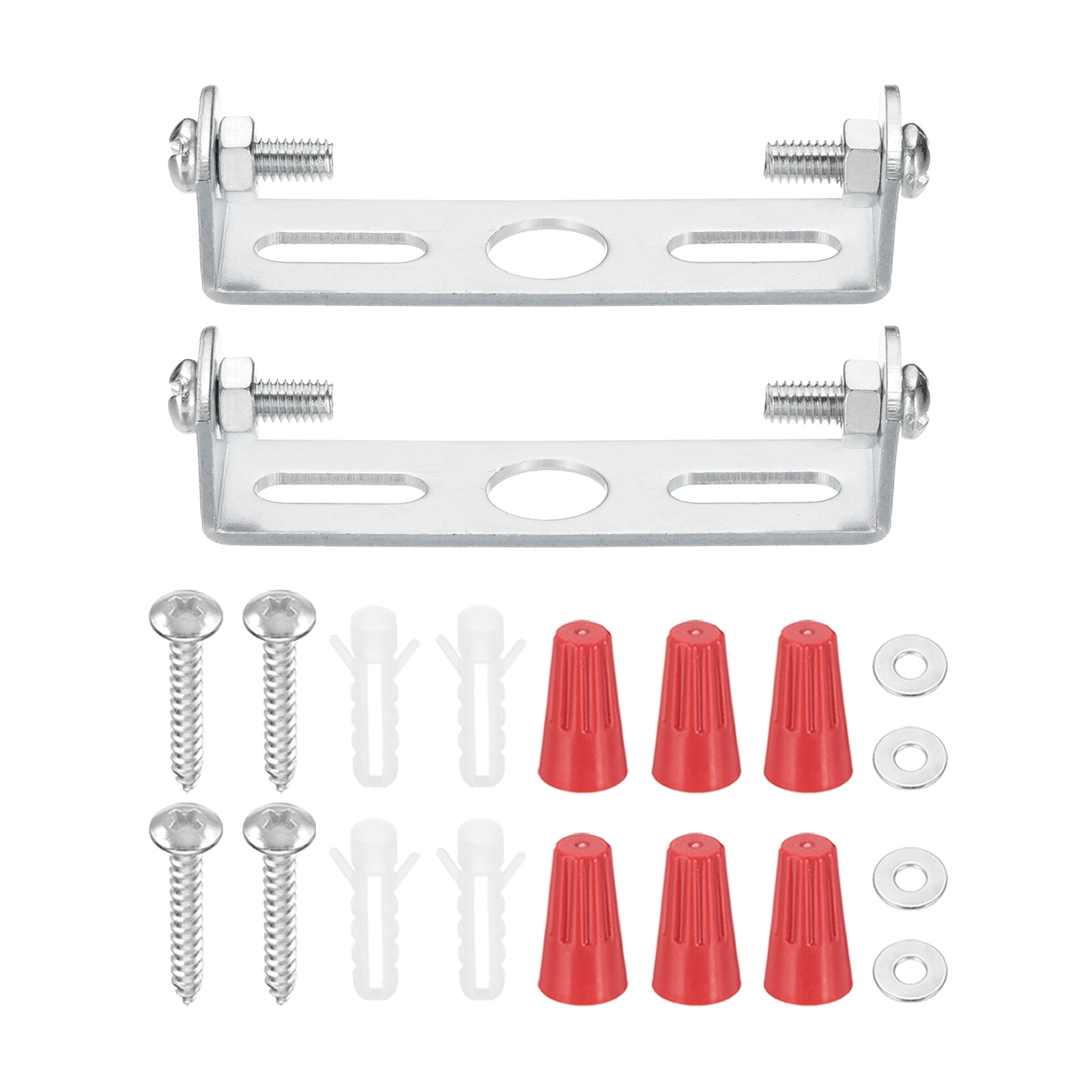 Uxcell 60mm (2.4") Universal Light Fixture Mounting Bracket Kit, 2 Set ...
