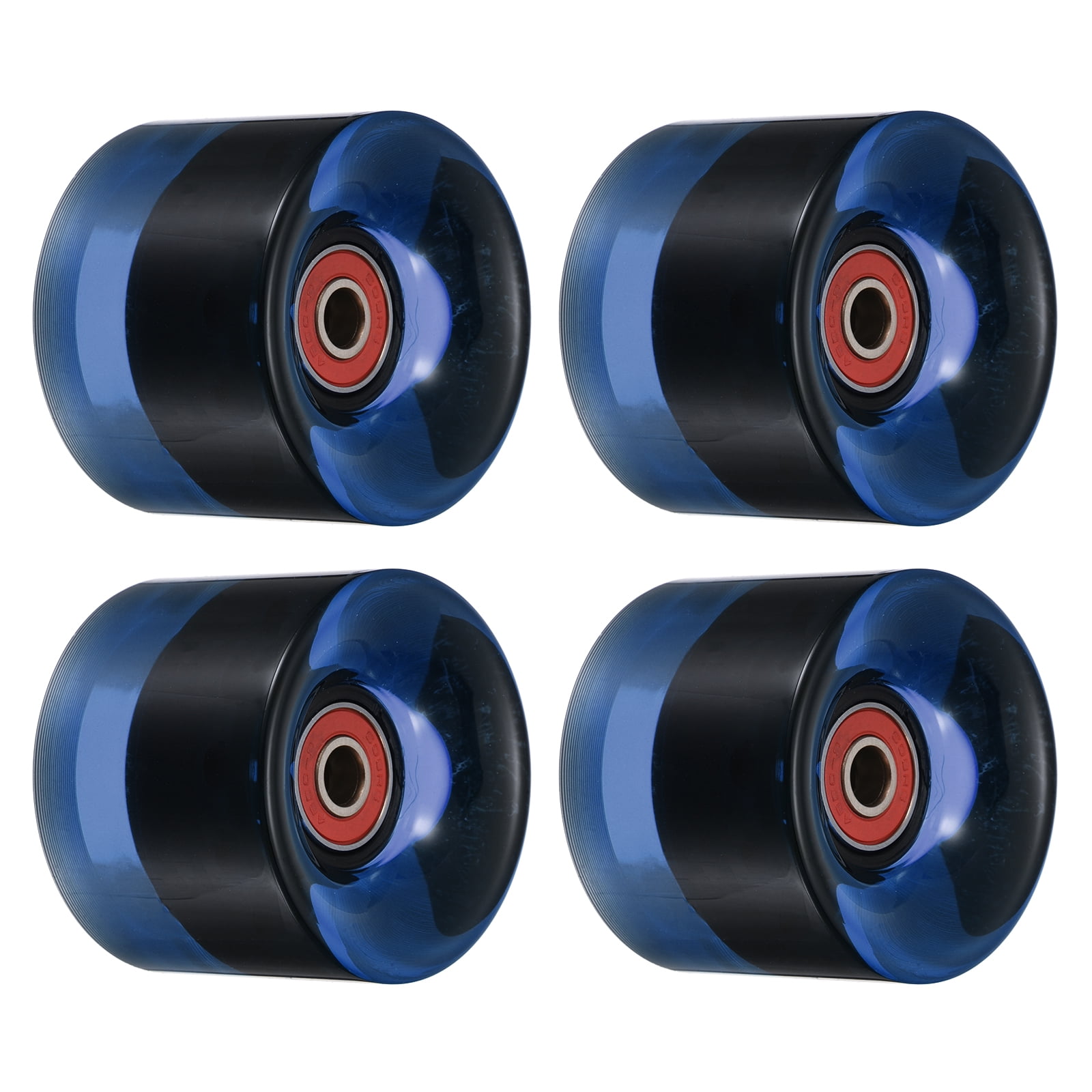 Uxcell 60mm with Bearings ABEC-9 Street Wheels for Skateboards Cruiser ...