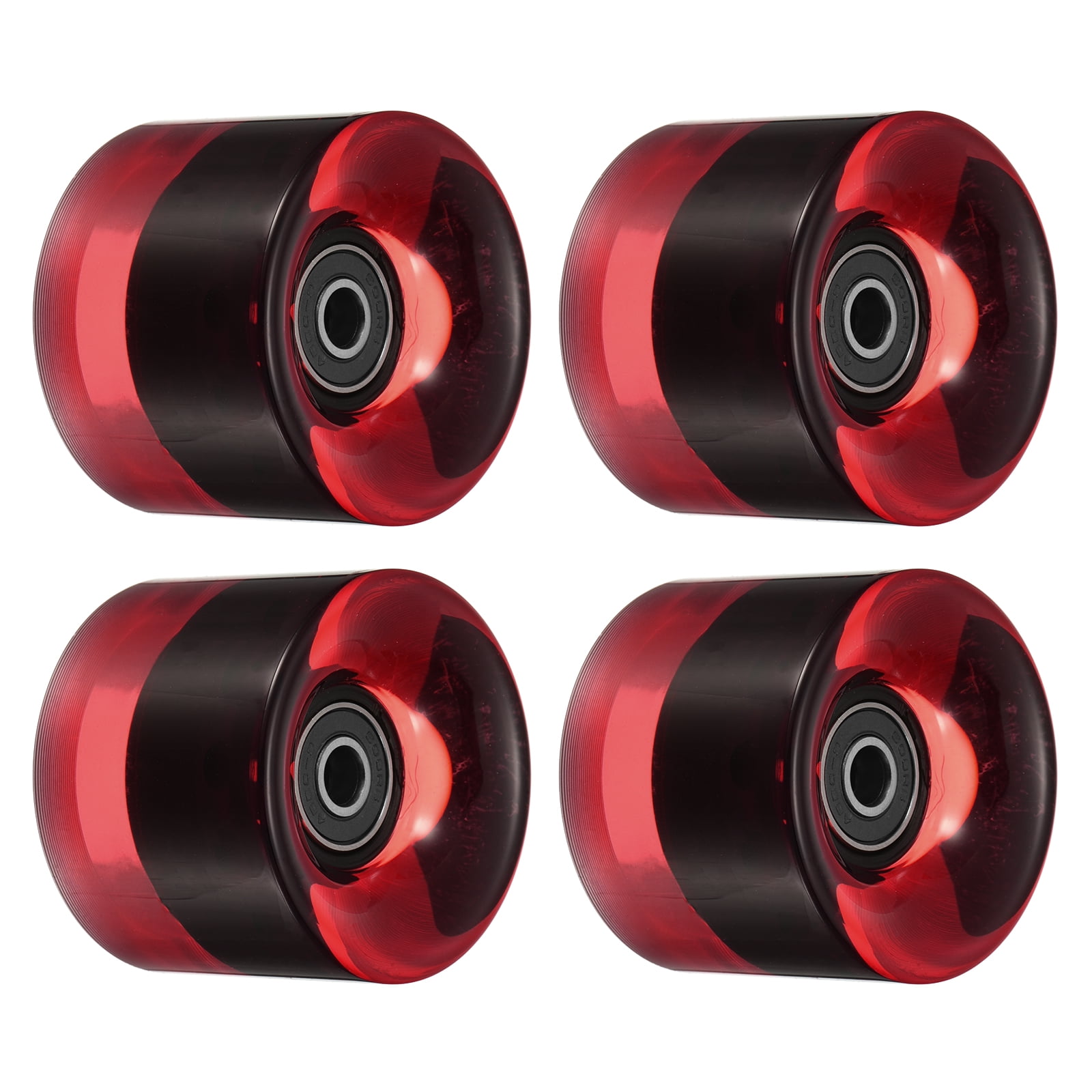 Uxcell 60mm with Bearings ABEC-9 Street Wheels for Skateboards Cruiser ...