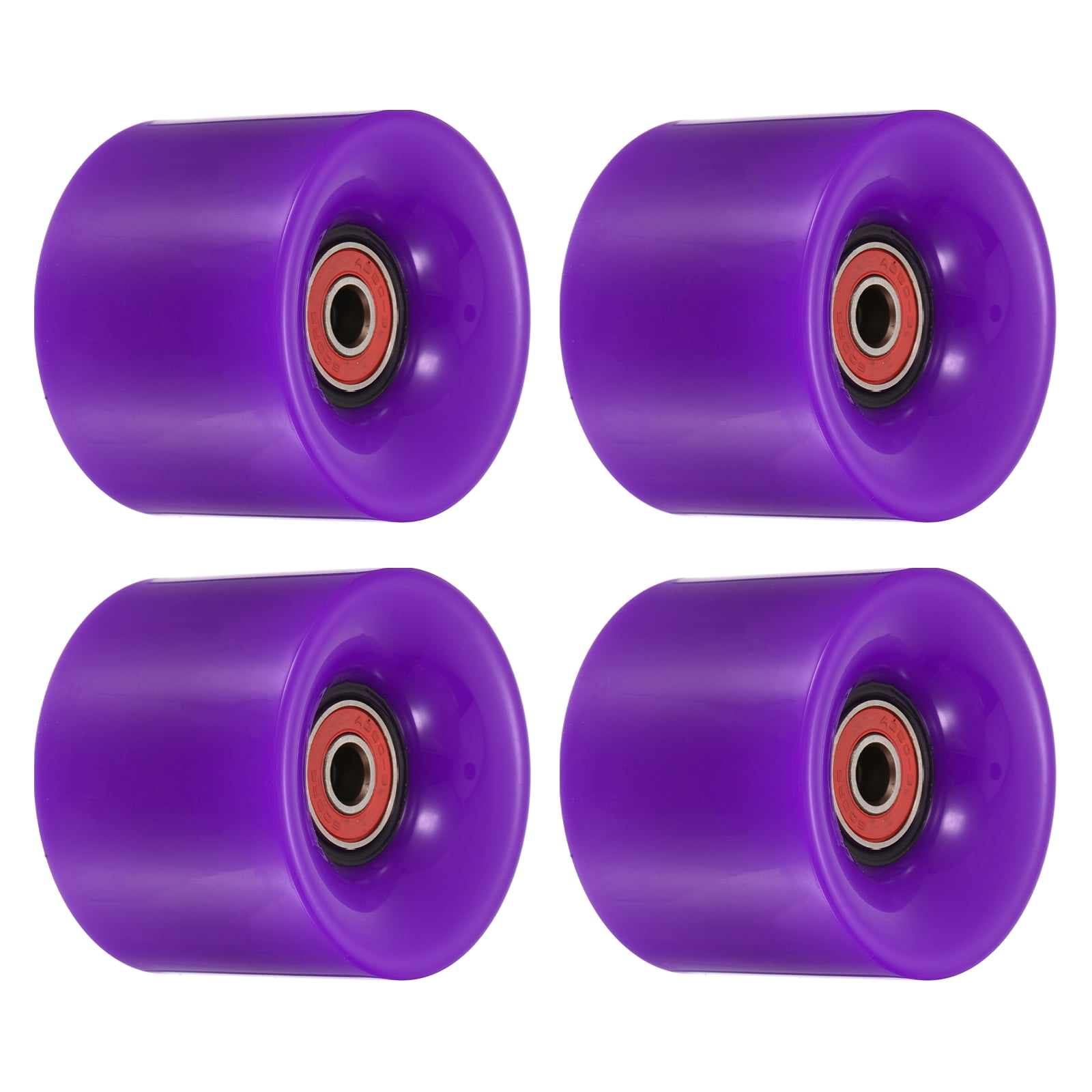 Uxcell 60mm with Bearings ABEC-9 Street Wheels for Skateboards Cruiser ...