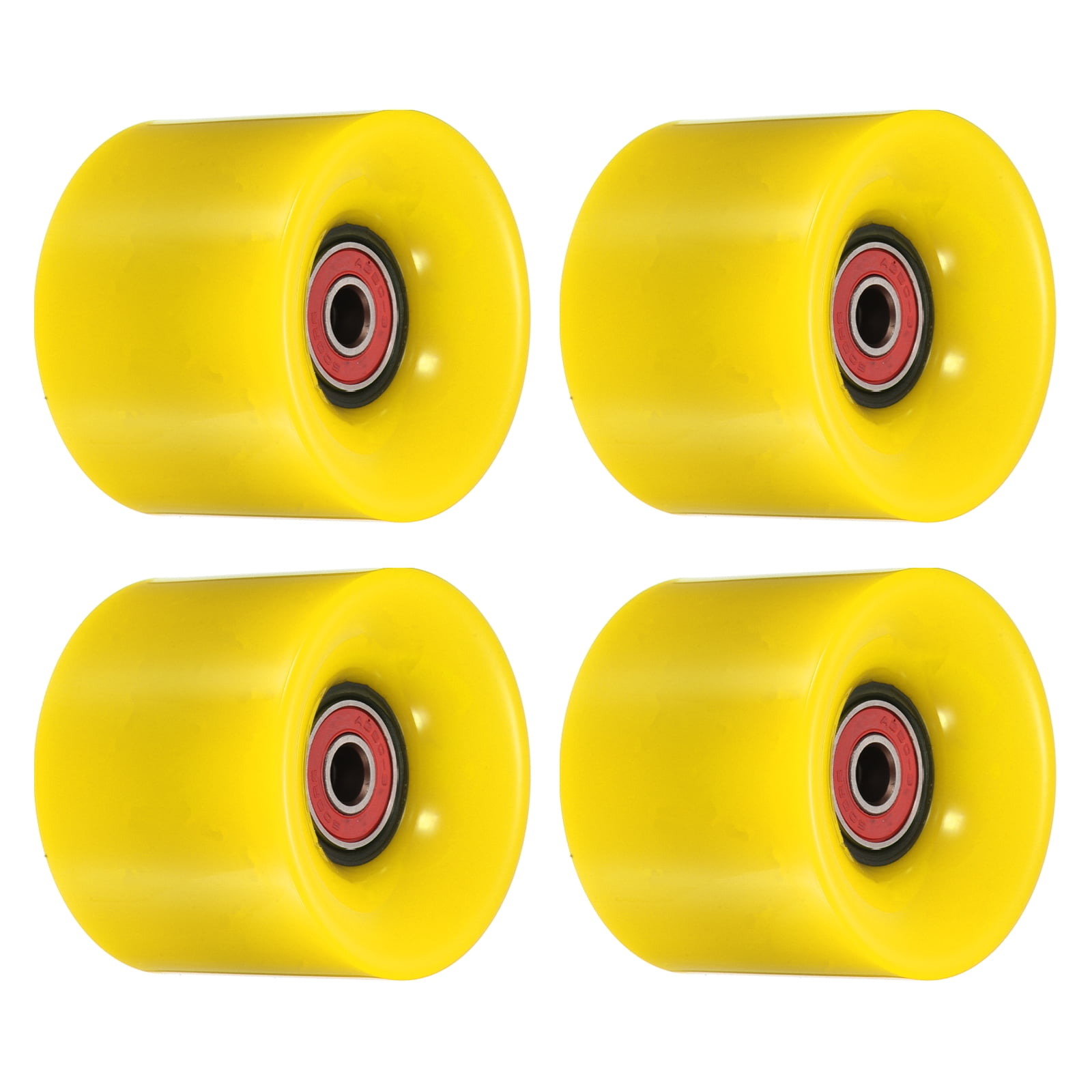 Uxcell 60mm with Bearings ABEC-9 Street Wheels for Skateboards Cruiser ...