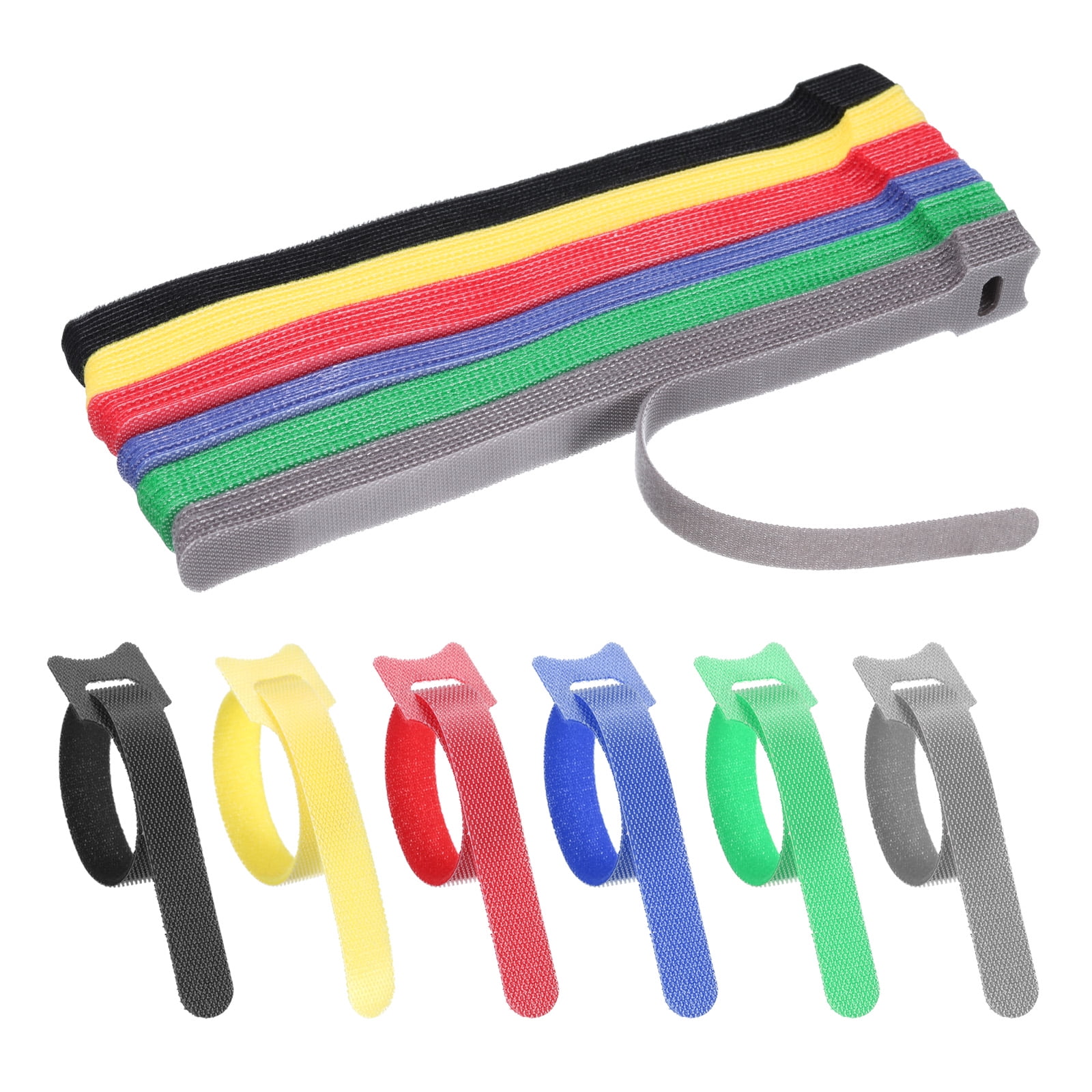 Uxcell 60pack Reusable Cable Ties, 8 x 1/2" Fastening Cable Straps ...