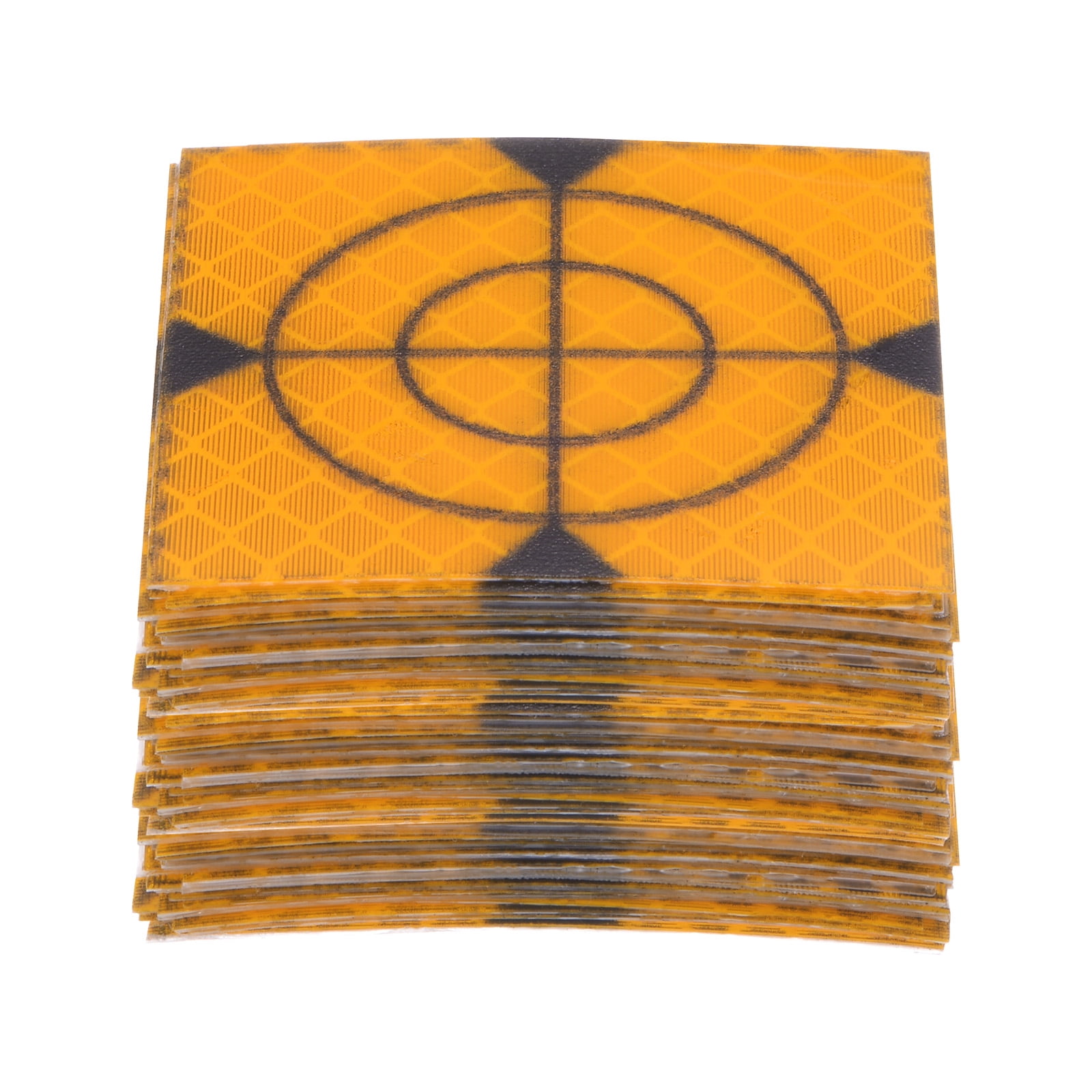 Uxcell 60packs Survey Reflector Sheets 50mm Self-adhesive Survey Target ...