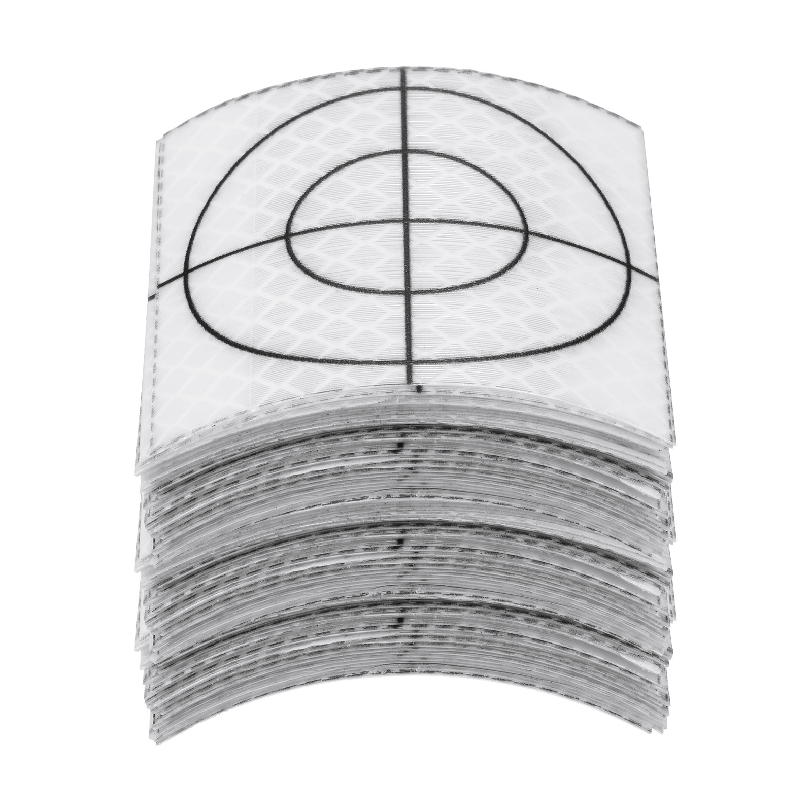 Uxcell 60packs Survey Reflector Sheets 60mm Self-adhesive Survey Target ...
