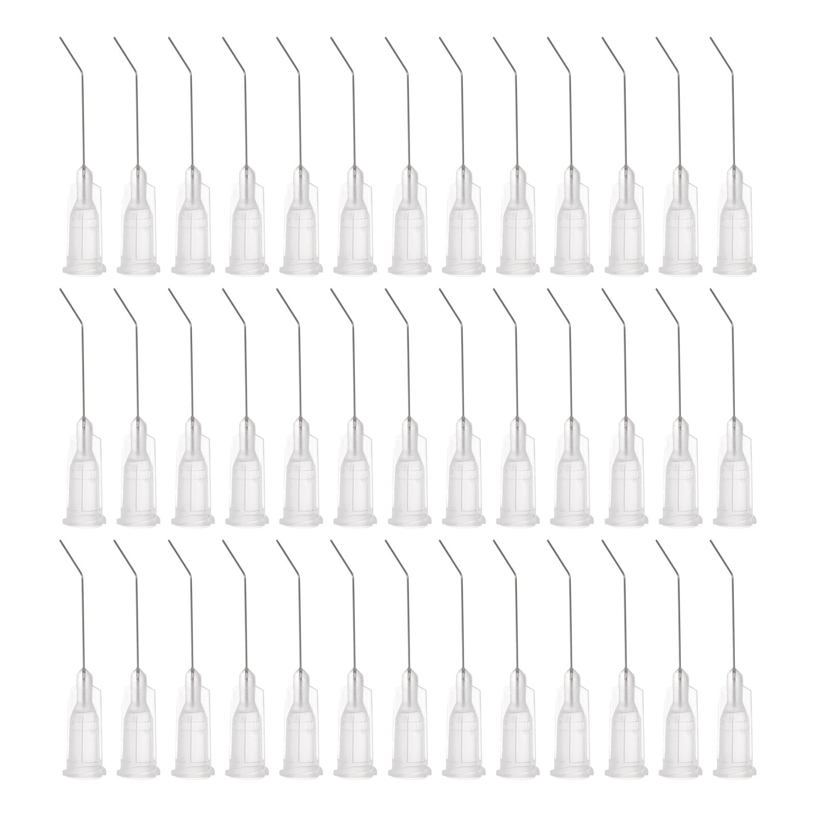 Uxcell 60pcs Blunt Tip Dispensing Needles 27G 1" Bent Needle with Luer ...