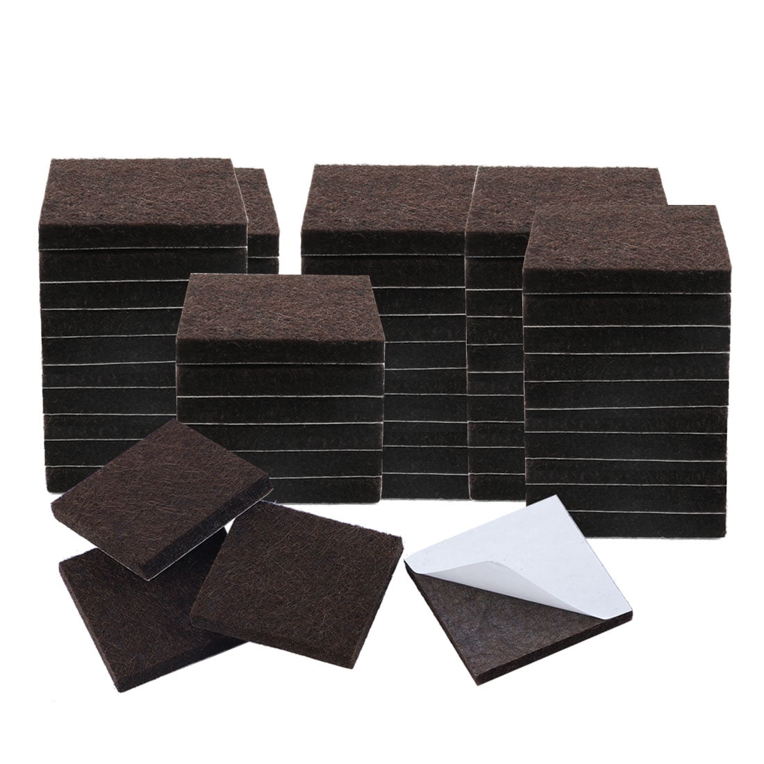 Uxcell 60pcs Felt Furniture Pads Square 1 1/8" Floor Protector for ...