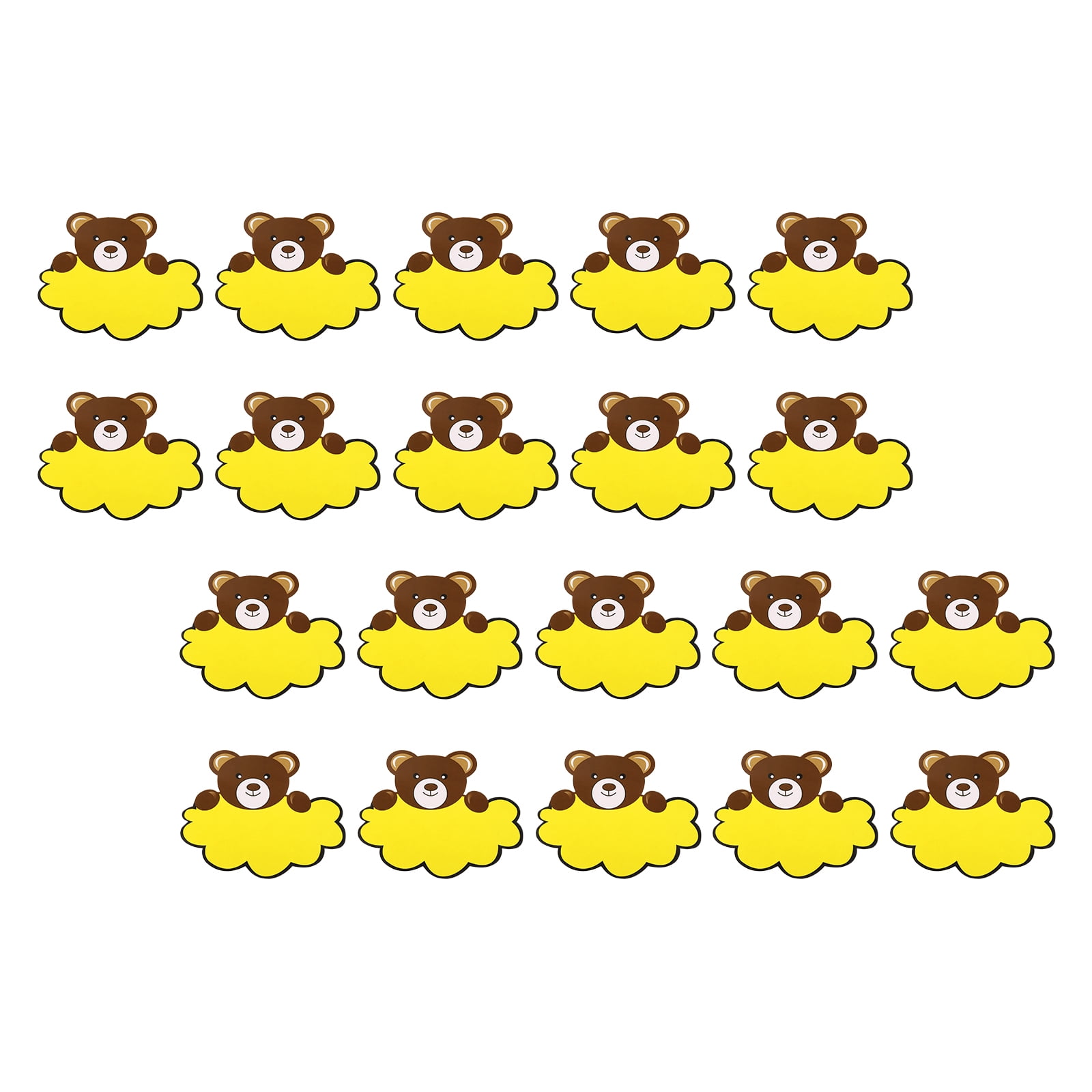 Uxcell 60pcs Retail Star Burst Signs 8.3"x5.9" for Store, Yellow(Style ...