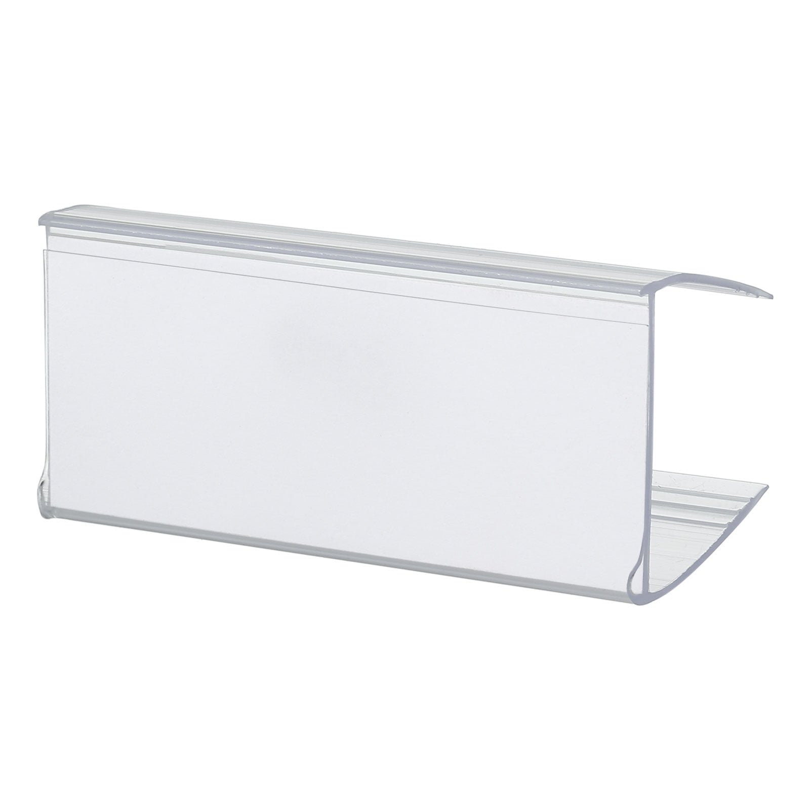 Uxcell 60x27mm Shelf Label Holder Plastic Clear Shelf Label Holder Fit ...