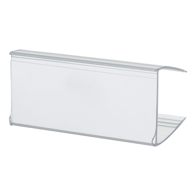 Uxcell 60x27mm Shelf Label Holder Plastic Clear Shelf Label Holder Fit ...