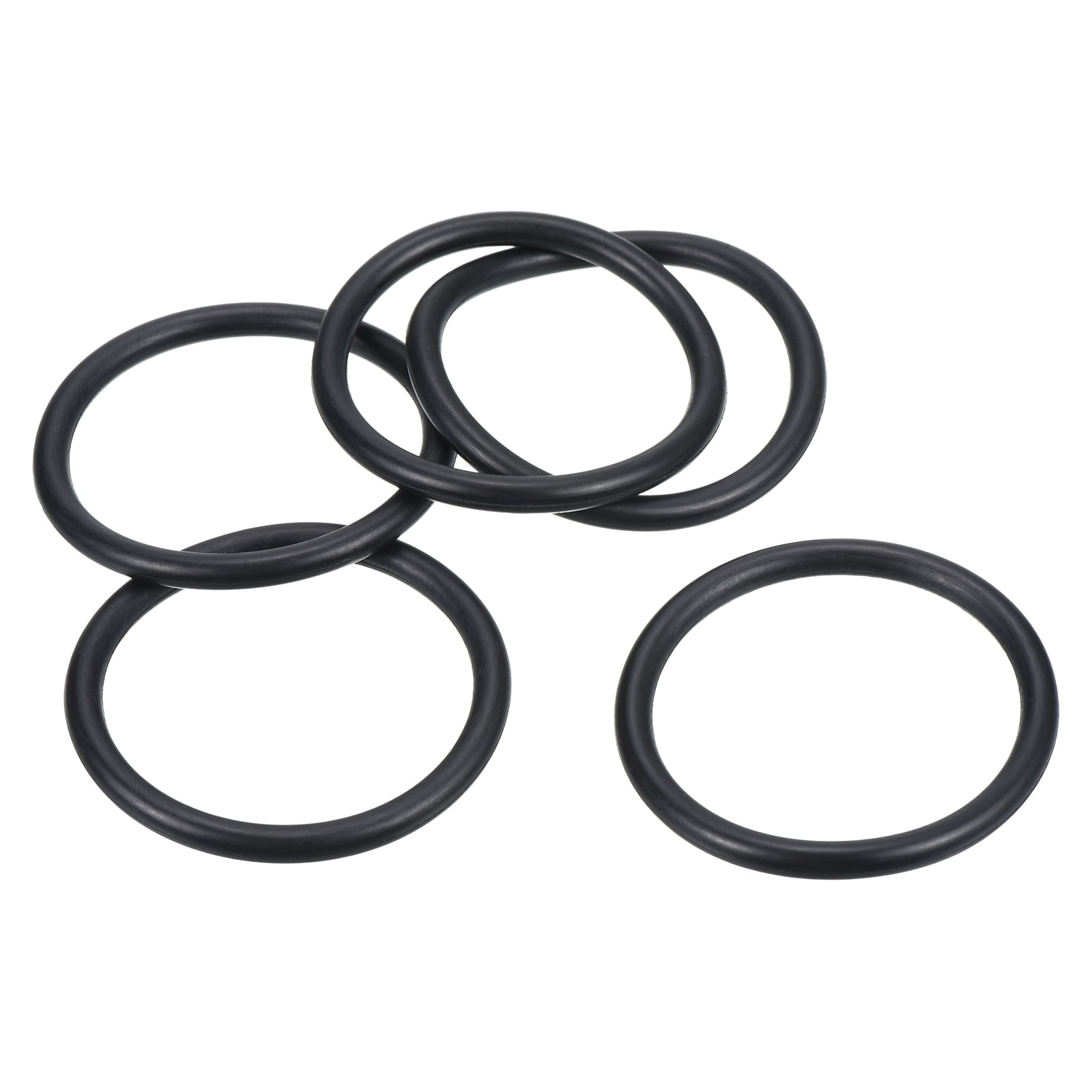 Uxcell 60x50x5mm Nitrile Rubber O Rings Metric Sealing Gasket, Black 25 ...