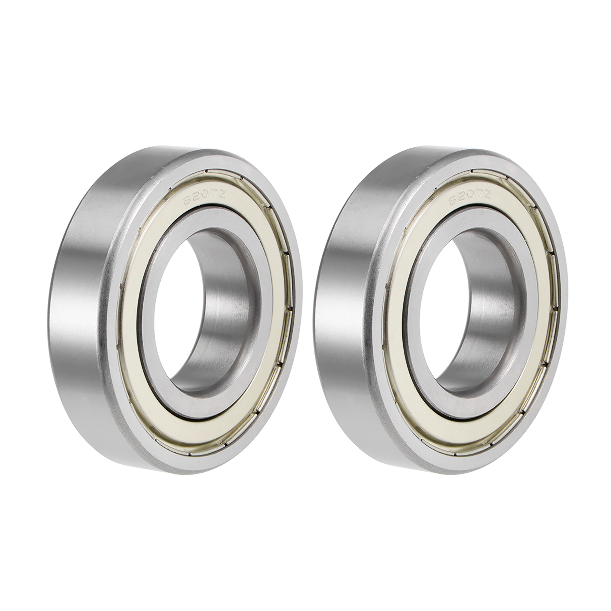 Uxcell 6207ZZ Deep Groove Ball Bearings Z2 35mmx72mmx17mm Double ...