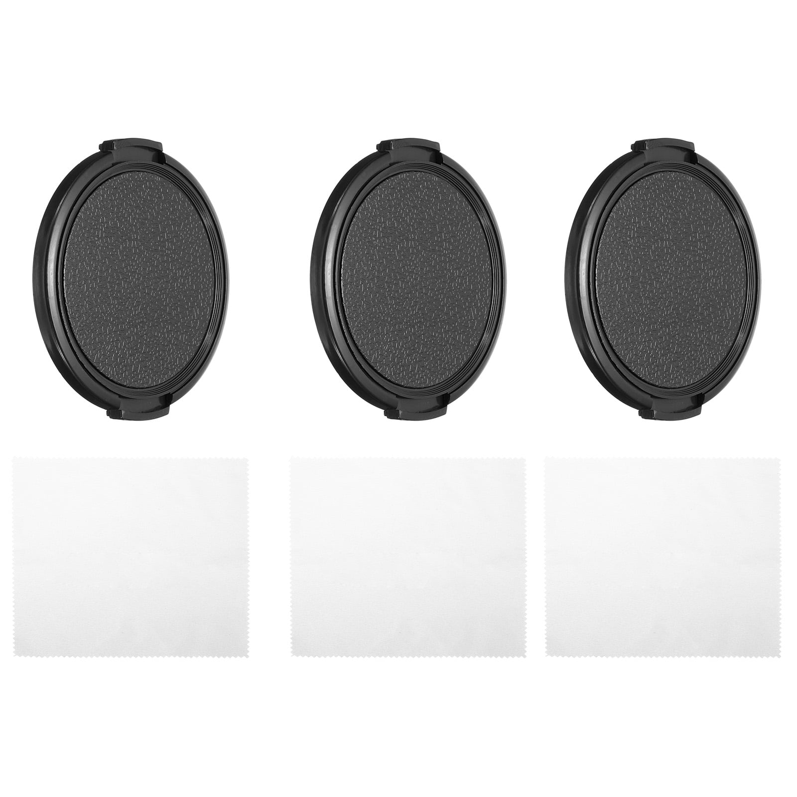 Uxcell 62mm Lens Cap, 3 Pack Sides Pinch Snap Camera Lens Cover for ...