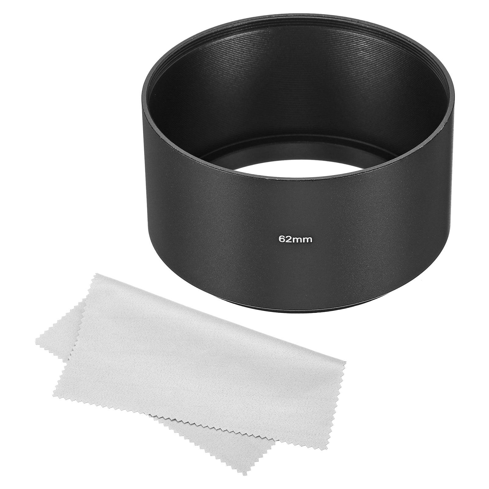 Uxcell 62mm Lens Hood, Long Focus Frosted Surface Hood with Cleaning ...