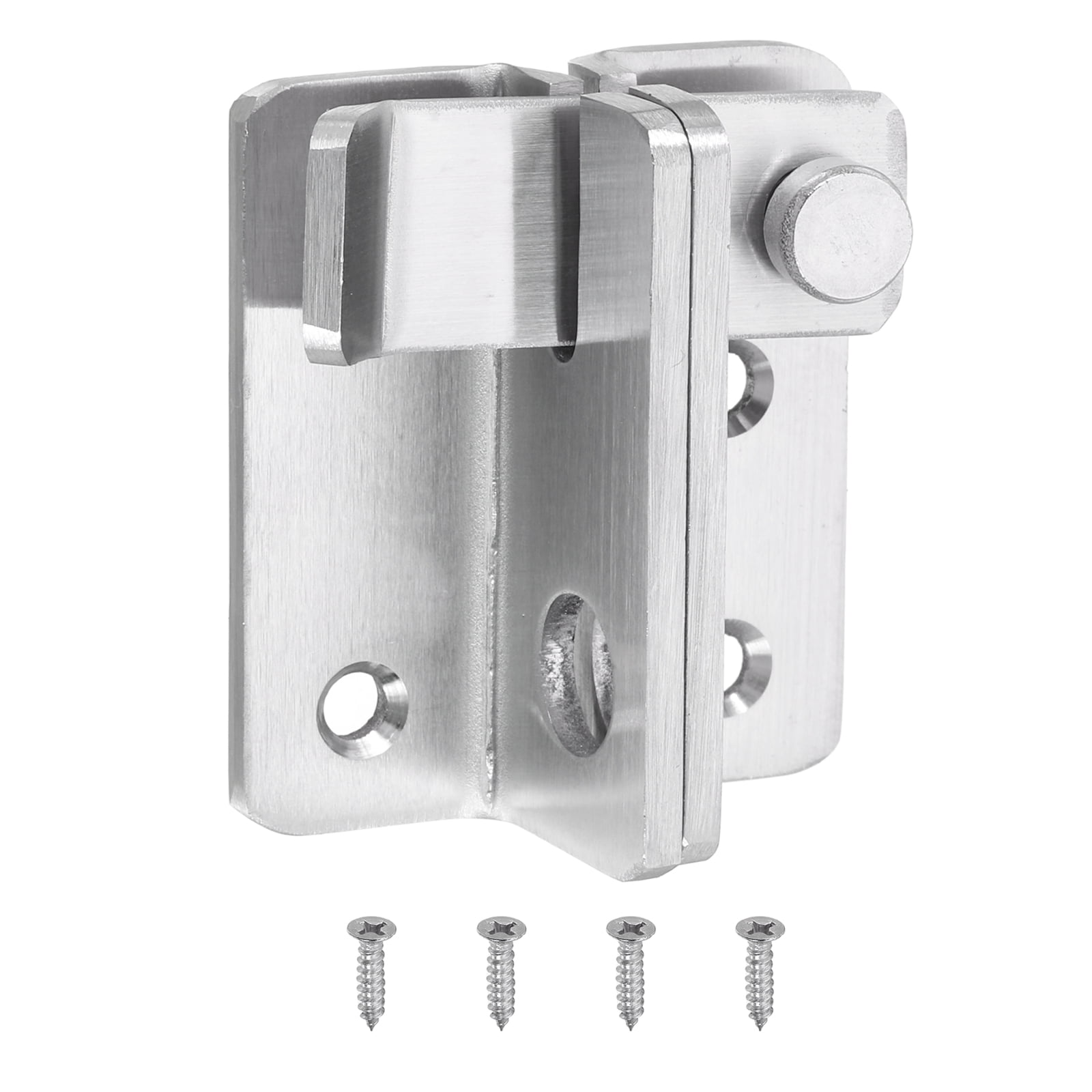 Uxcell 62mm Stainless Steel Flip Gate Latch Door Slide Bolt Right Open ...